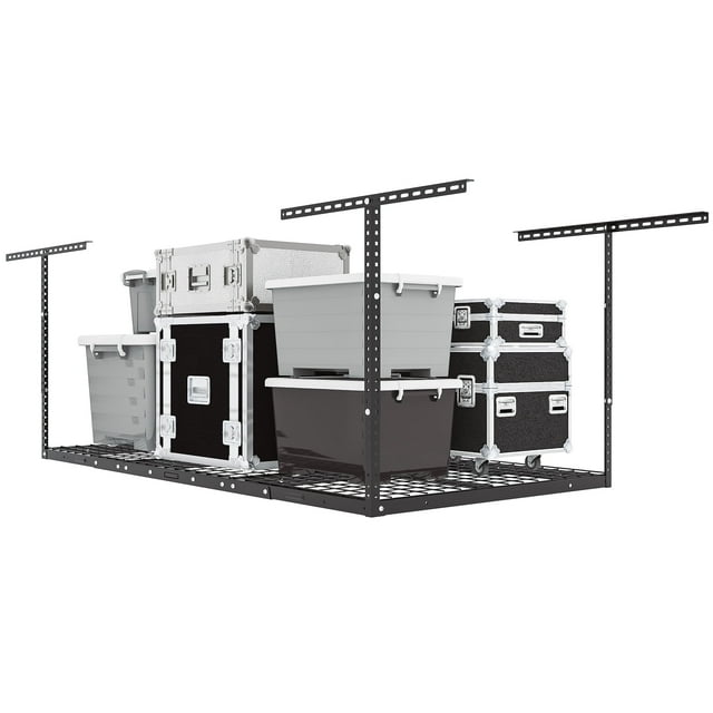 FLEXIMOUNTS Hanging Overhead Garage Storage, Adjustable Ceiling Mount ...