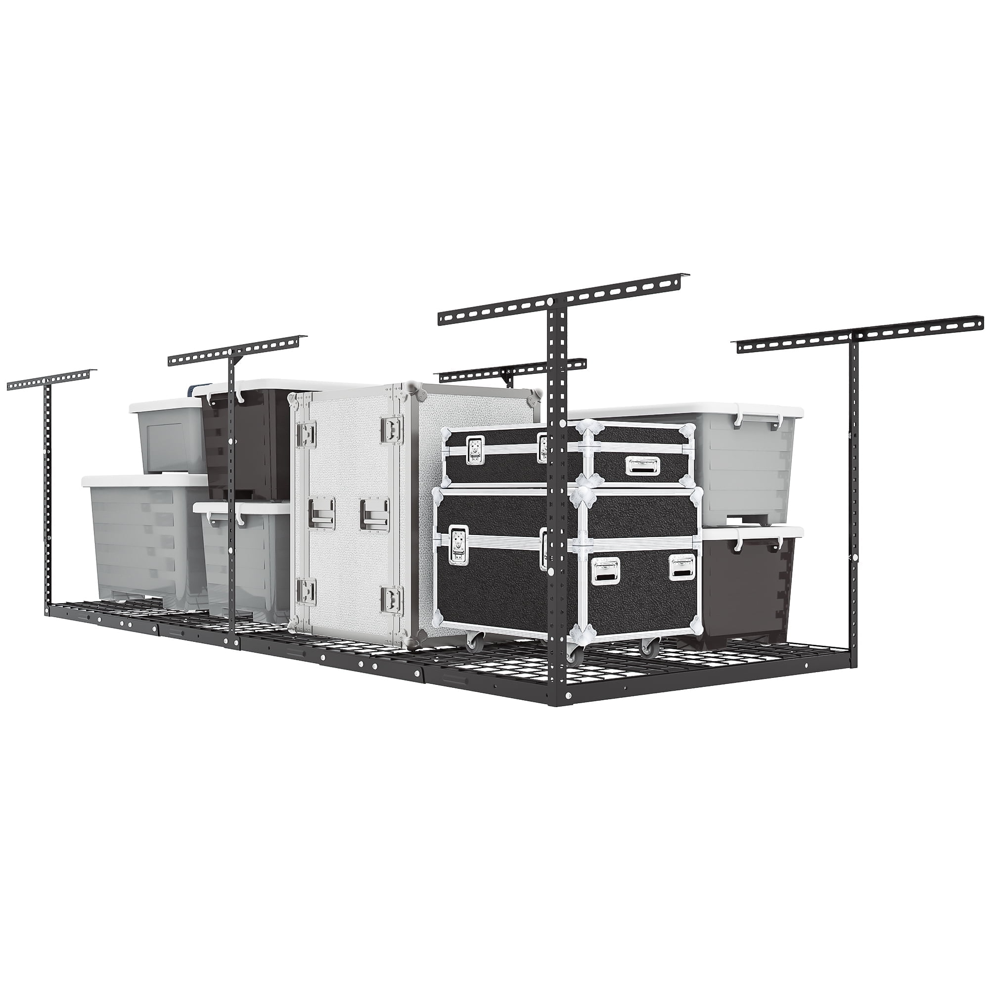 eShelf Stability Heavy Duty Overhead Adjustable Ceiling Storage Rack ...