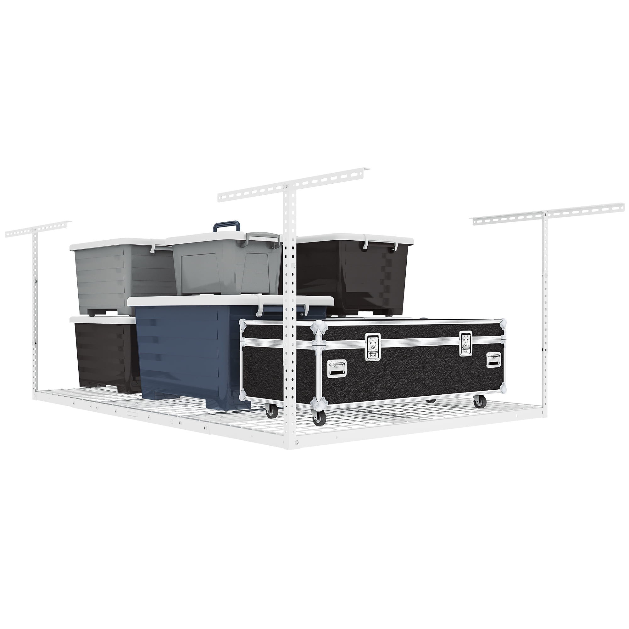 eShelf Stability Heavy Duty Overhead Adjustable Ceiling Storage Rack ...