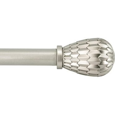 Martha Stewart Barrington 48'' - 86" Long, Adjustable Curtain Café Rod ...