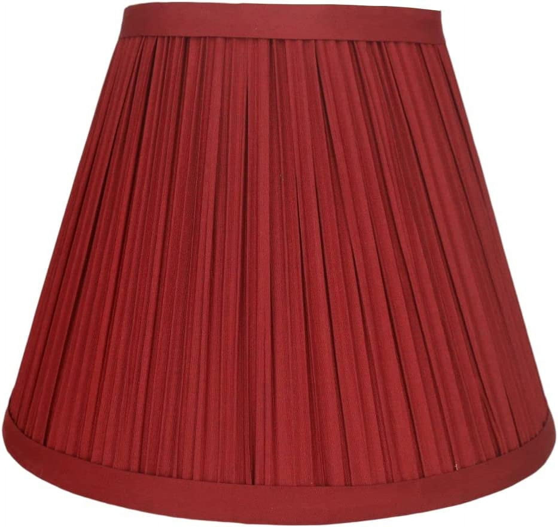 eTeckram Mushroom Pleated Softback Lamp Shade, Faux Silk, 5-inch by 9 ...