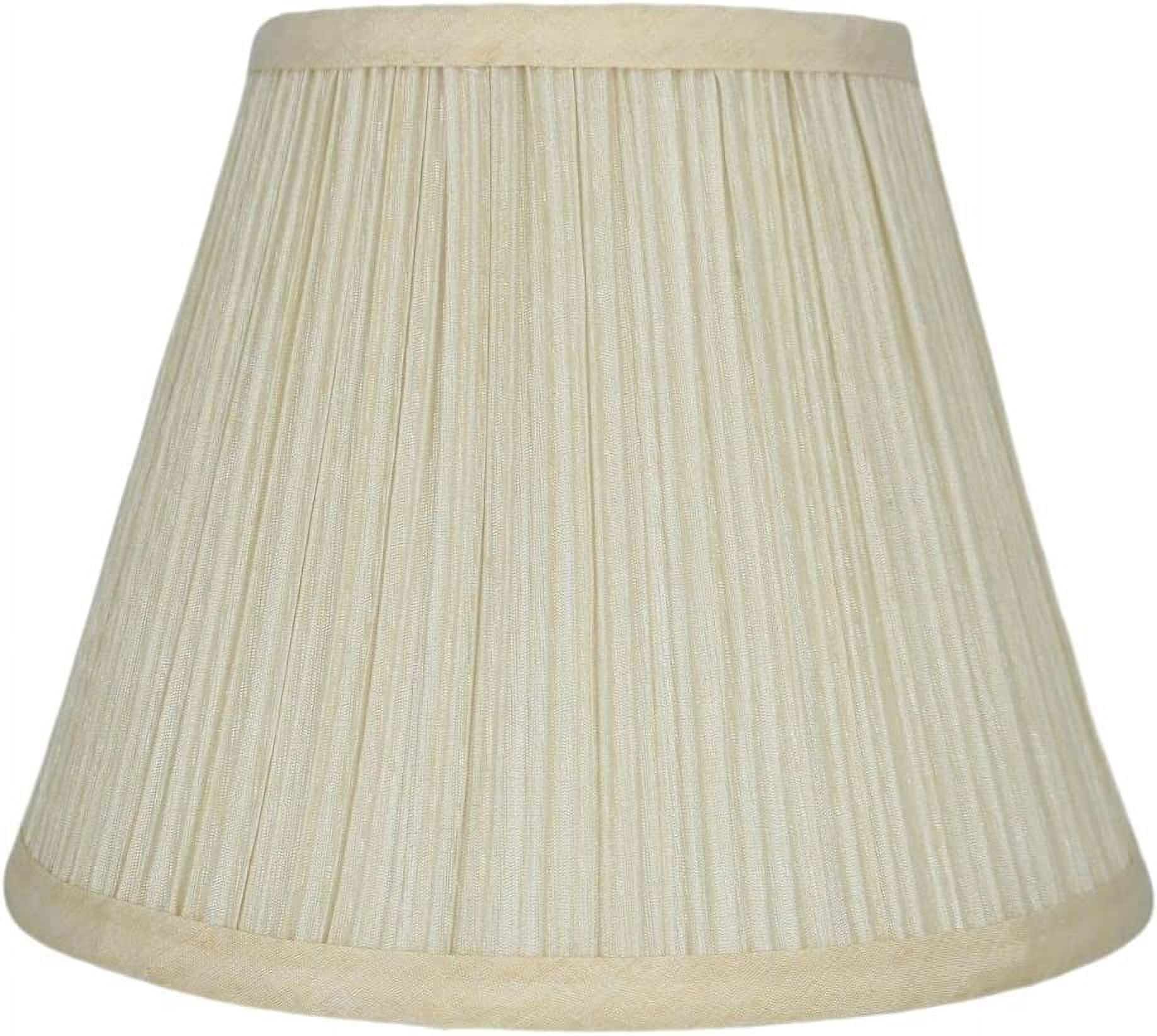 eTeckram Mushroom Pleated Softback Lamp Shade, Faux Silk, 5-inch by 9 ...
