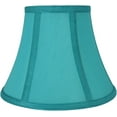 eTeckram Softback Bell Lampshade, Teal Faux Silk, Spider-Fitter, 5x9x7 ...