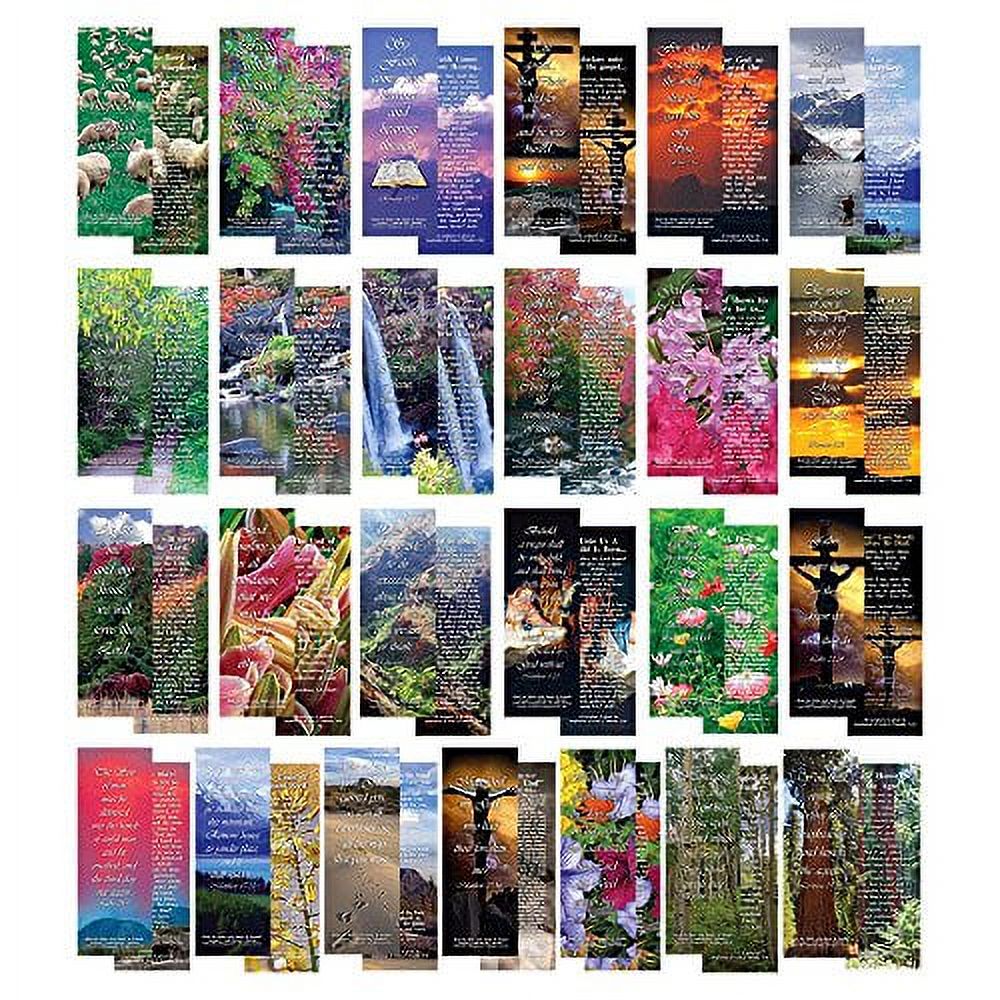eThought BB-FBV-100 Bible Verse Cards - Pack of 100 Religious Bookmarks ...
