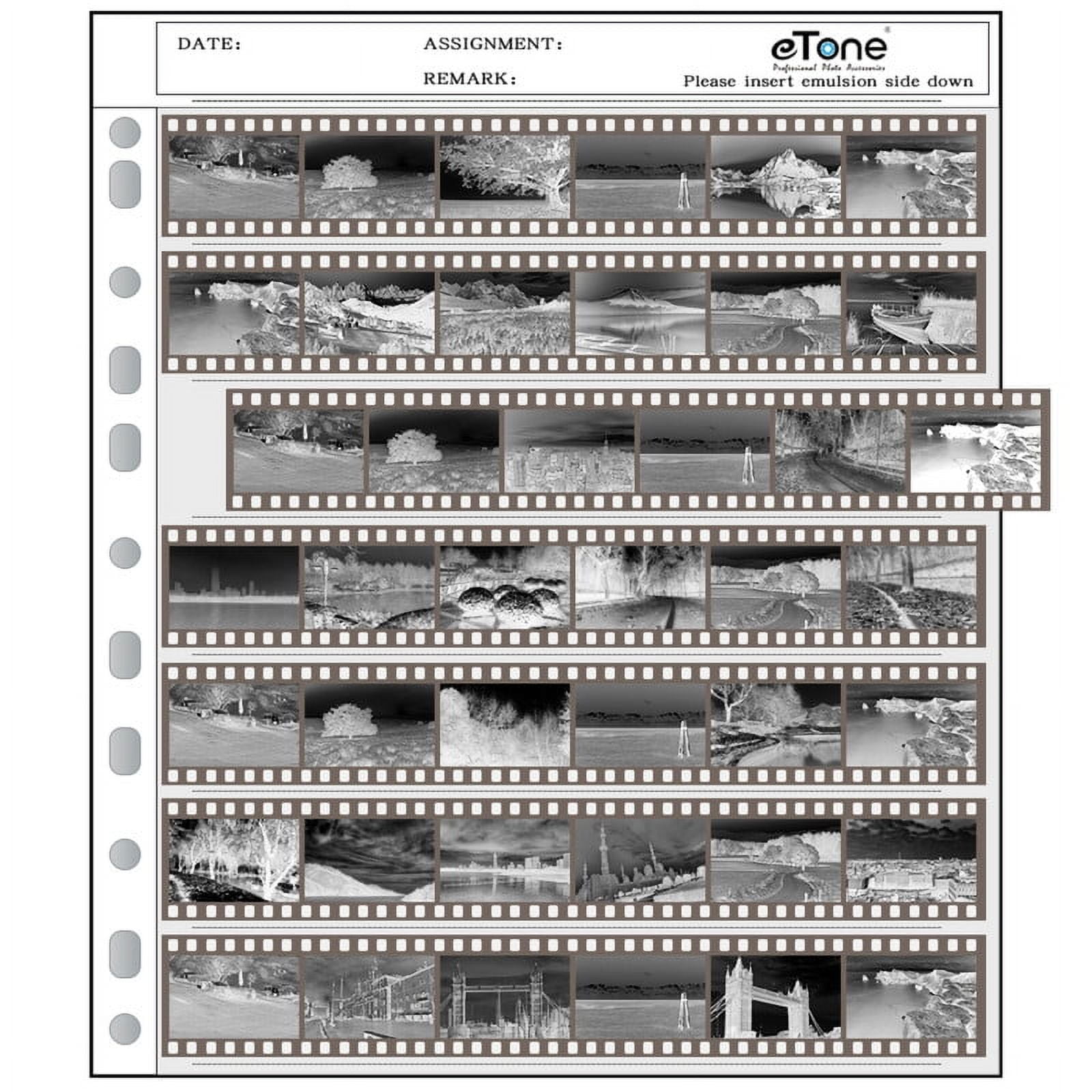 eTone 50 Pack Archival Storage Sheets 135 35mm Size Negative Preservers ...
