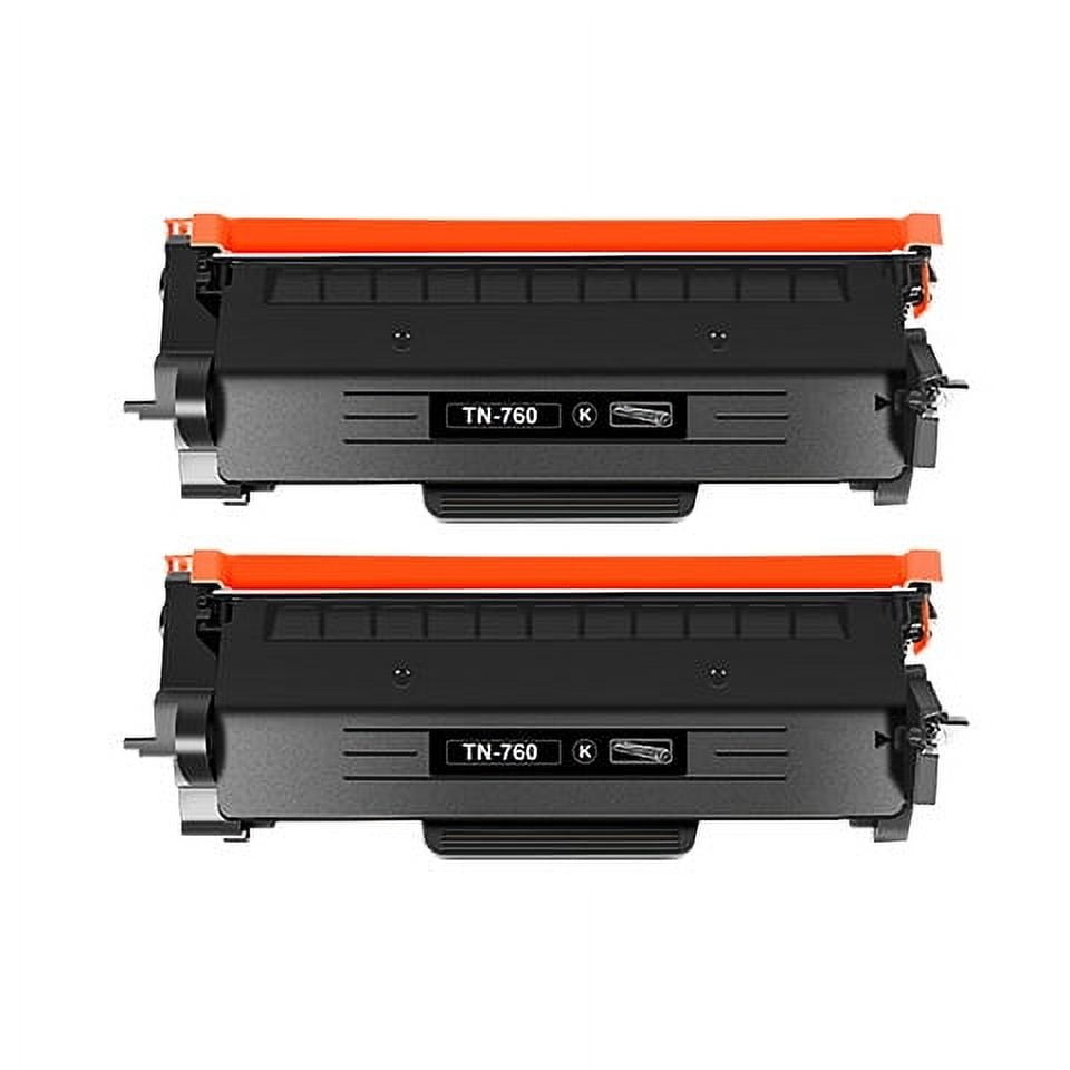 eToner Compatibles for Brother TN760 2-Pack Toner Cartridge Set High ...