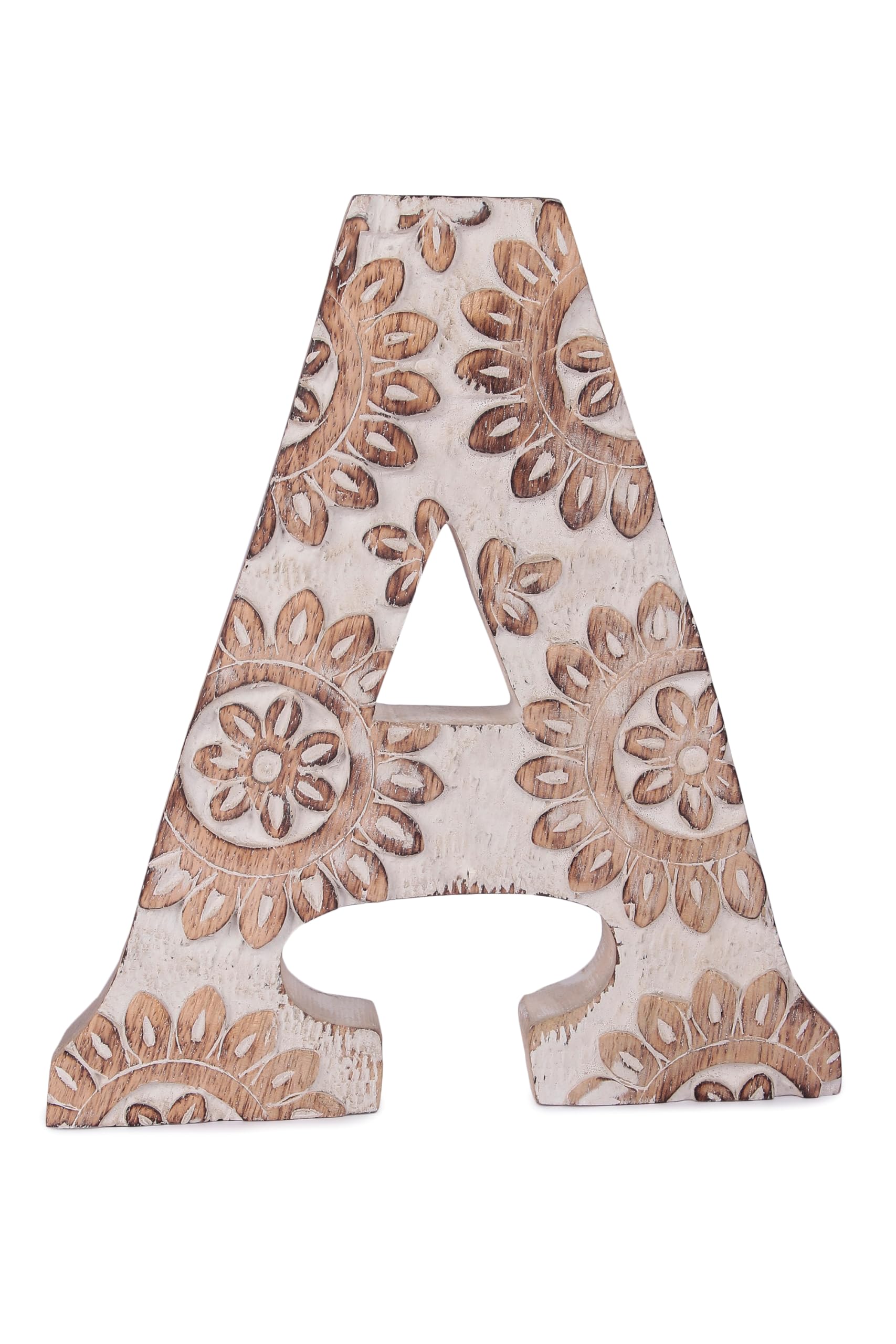 eTroves Wooden Letter A - HYZ01 Standing Wooden Alphabet Block for Wall ...