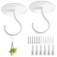 4 Pack Hanging Plant Hook, Plant Hangers Indoor, Wooden Hanging Basket ...