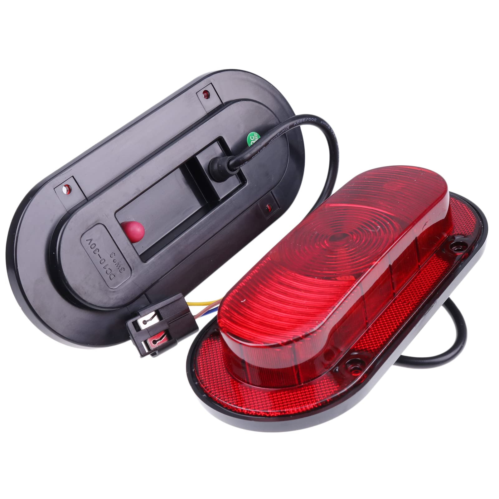 eTzone Dual-Color Forklift Safety RRF12 Light - 20W Red Blue LED Side ...