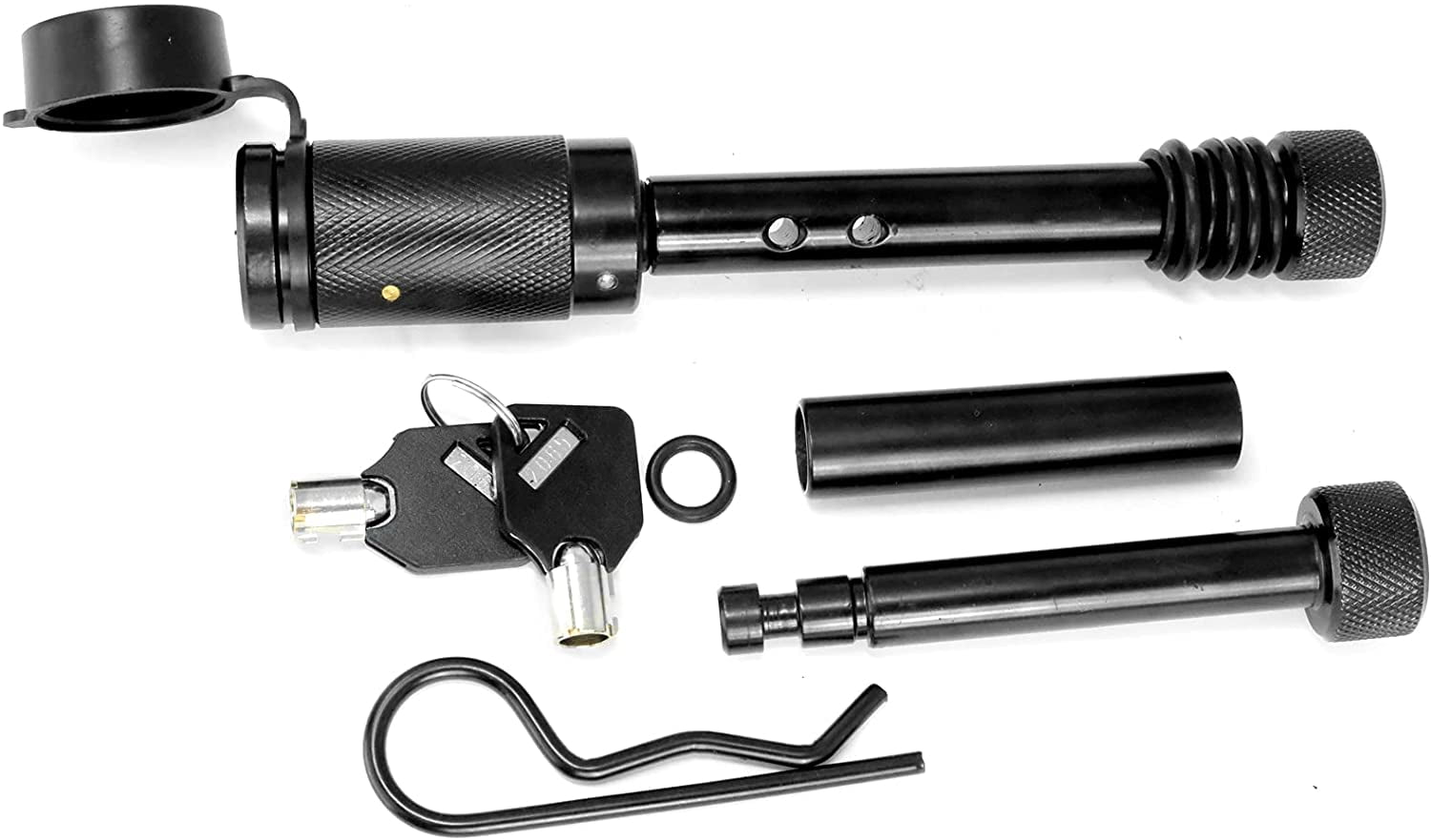 eVerHITCH Trailer Hitch Lock Pin Set - 1/2" and 5/8" Extra Long Black ...