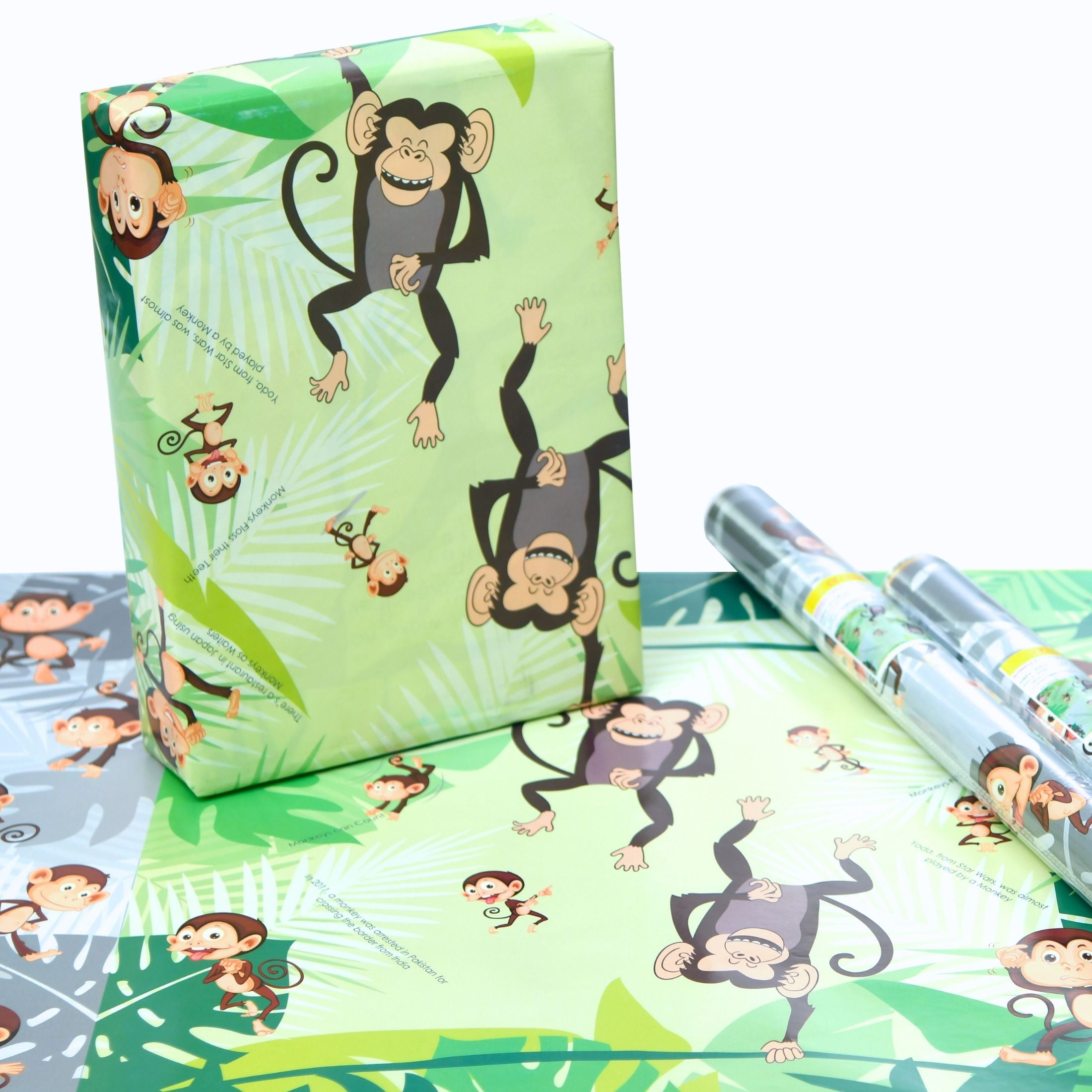 eVincE Pack of 25 Monkey Gift Wrapping Papers | Birthday Gift wrappers ...