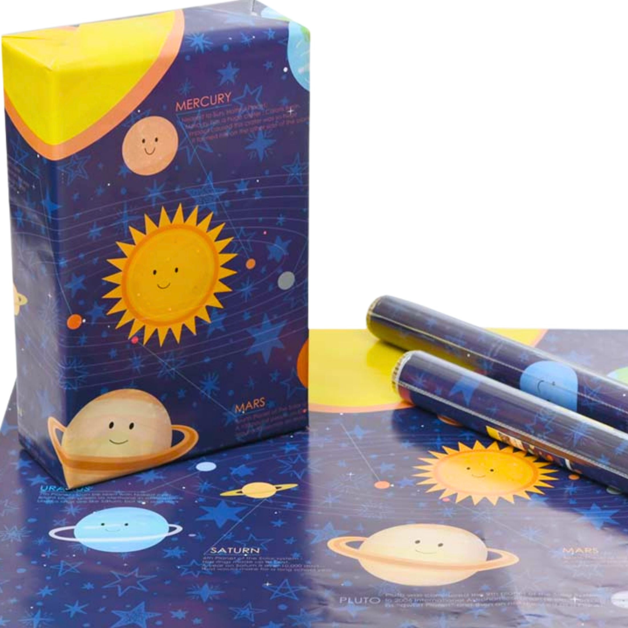 eVincE Solar System Gift Wrapping Paper with Facts | 25 sheets, 50 x 70 ...