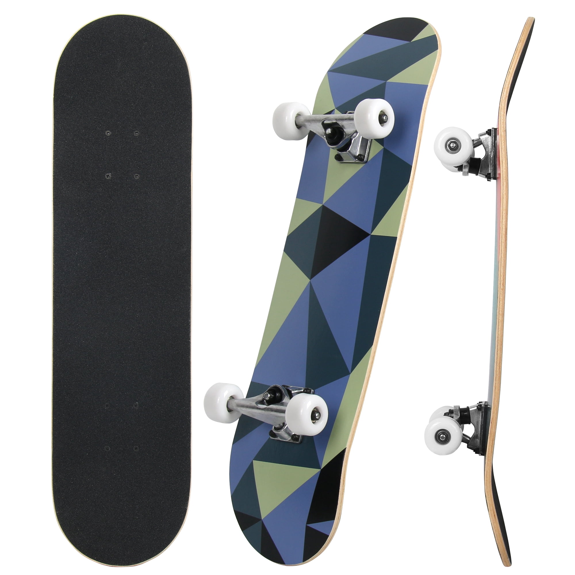 eVita 31 Inch Complete Skateboard with PU Wheels, Wood 7 Layer Canadian ...