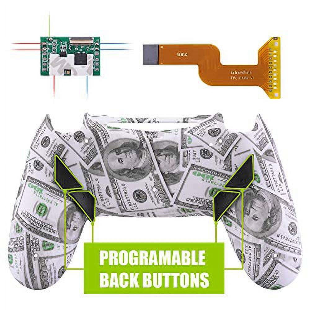 eXtremeRate 100$ Cash Money Dollar Dawn Programable Remap Kit for PS4 ...