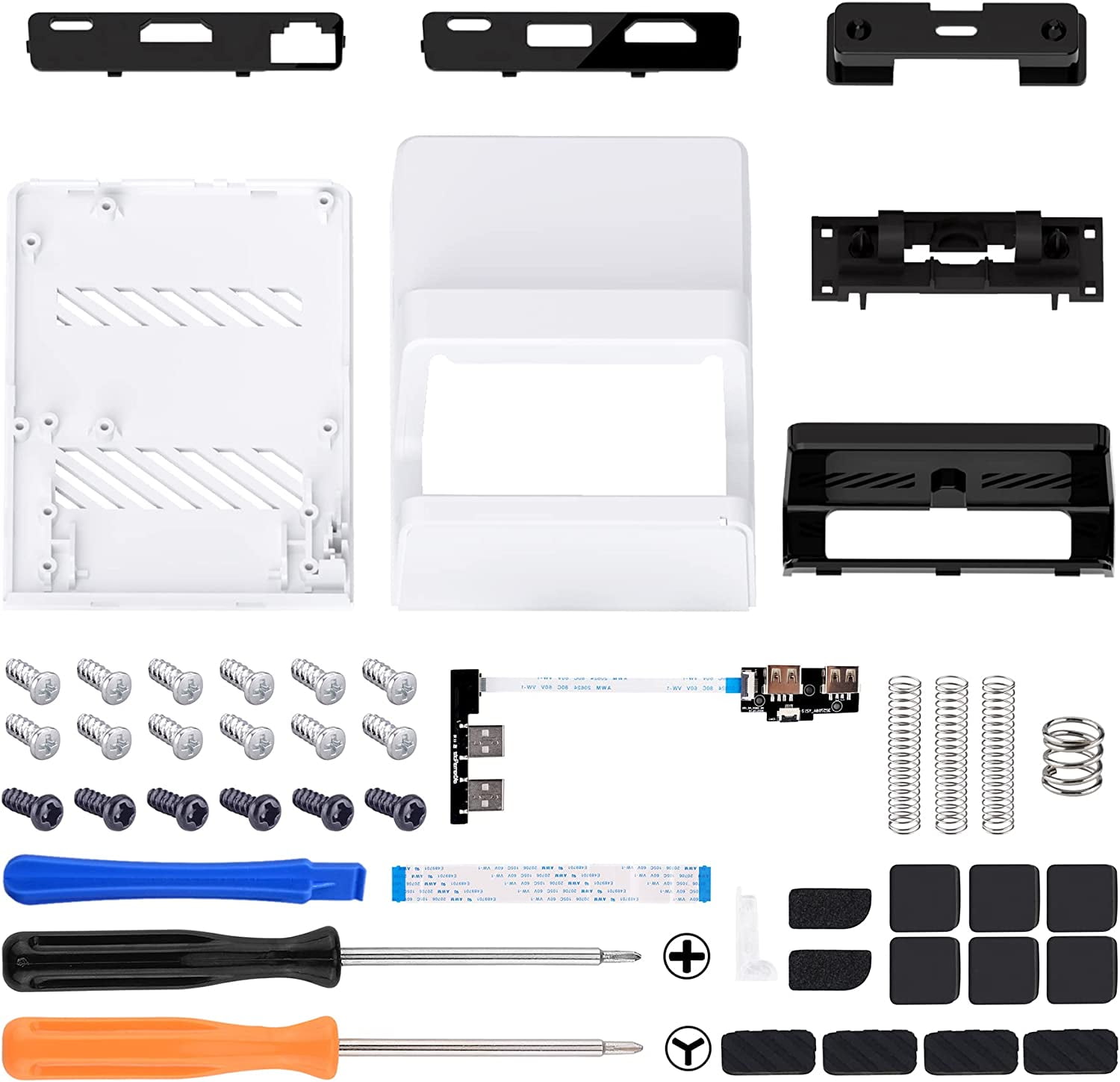 eXtremeRate AiryDocky Kit White Replacement Case Mini Dock Shell Cover ...