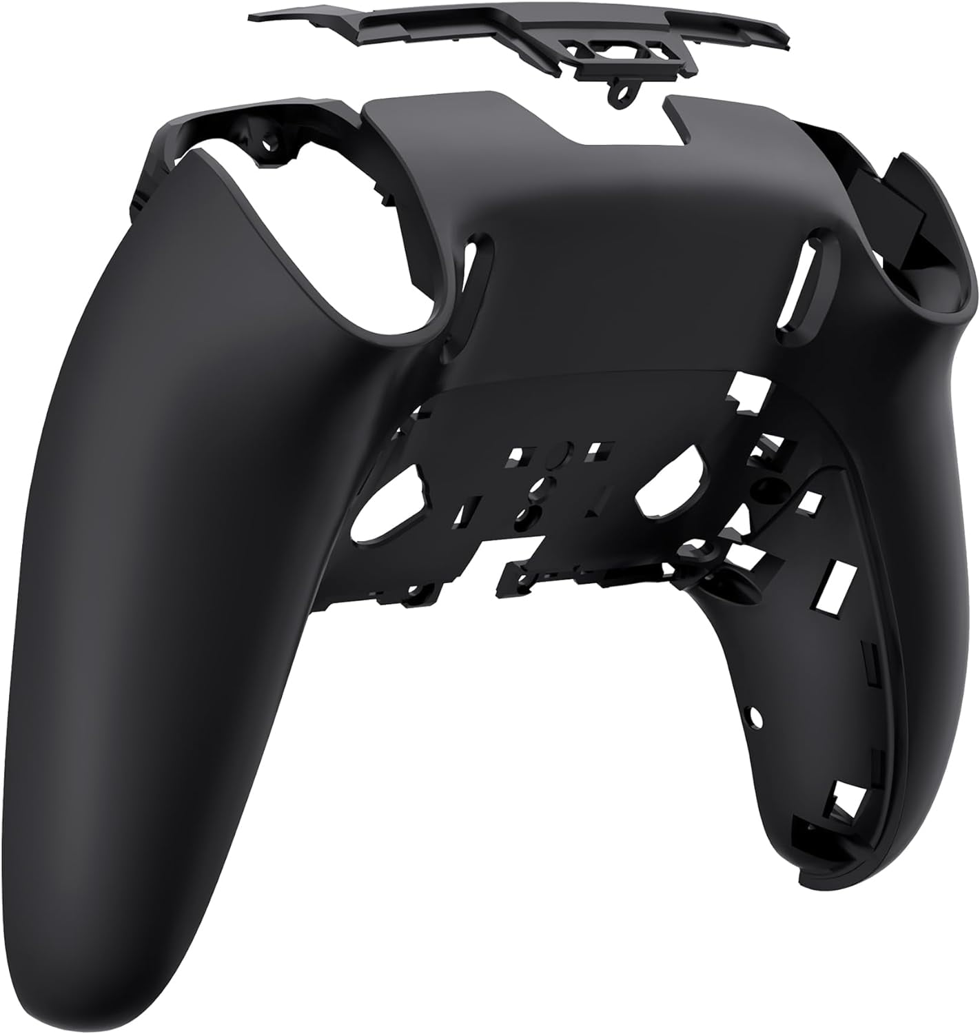 eXtremeRate Back Housing Bottom Shell Black DIY Replacement Back Shell ...