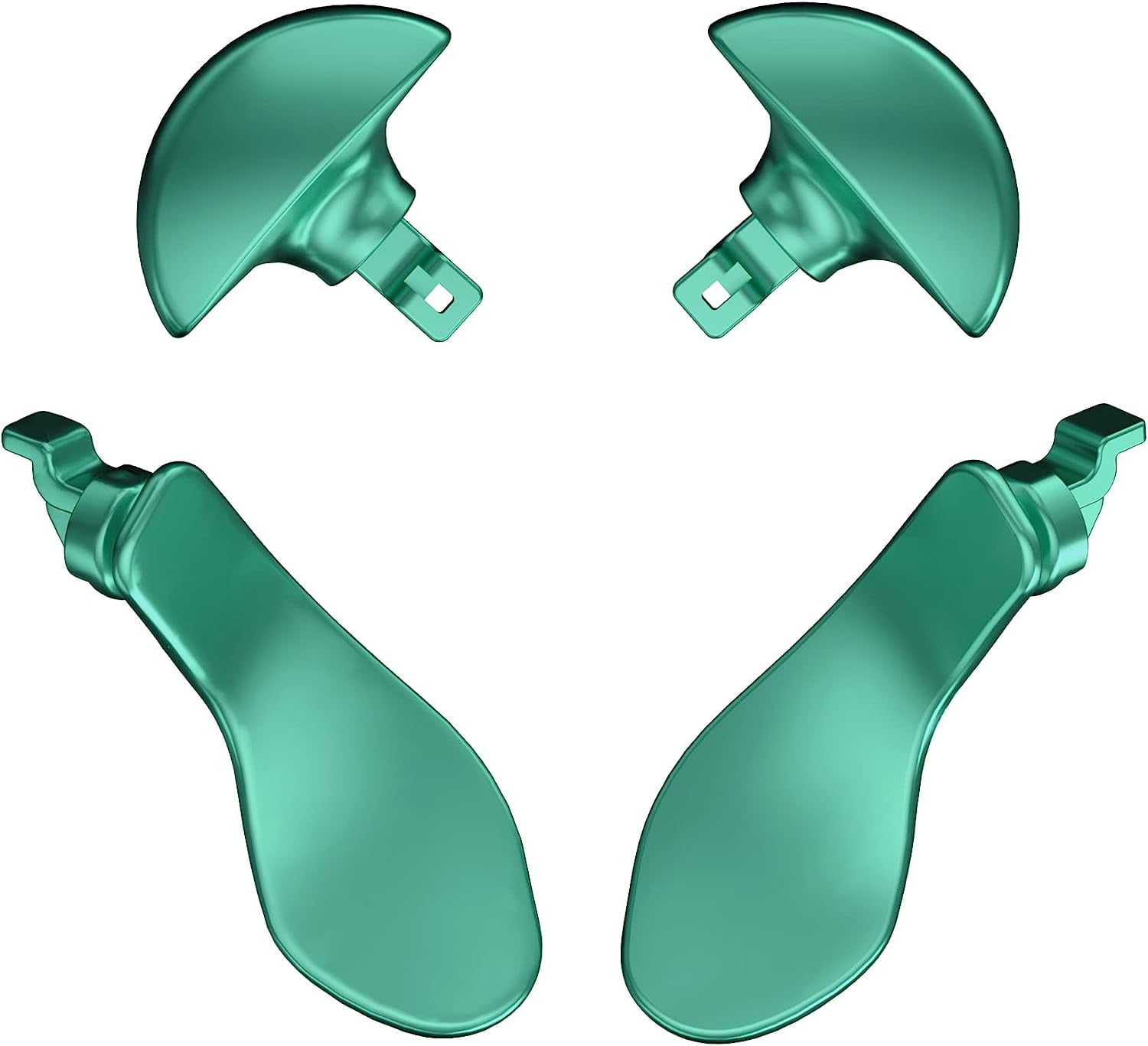 eXtremeRate Back Paddles Metallic Aqua Green Replacement 4PCS Back ...