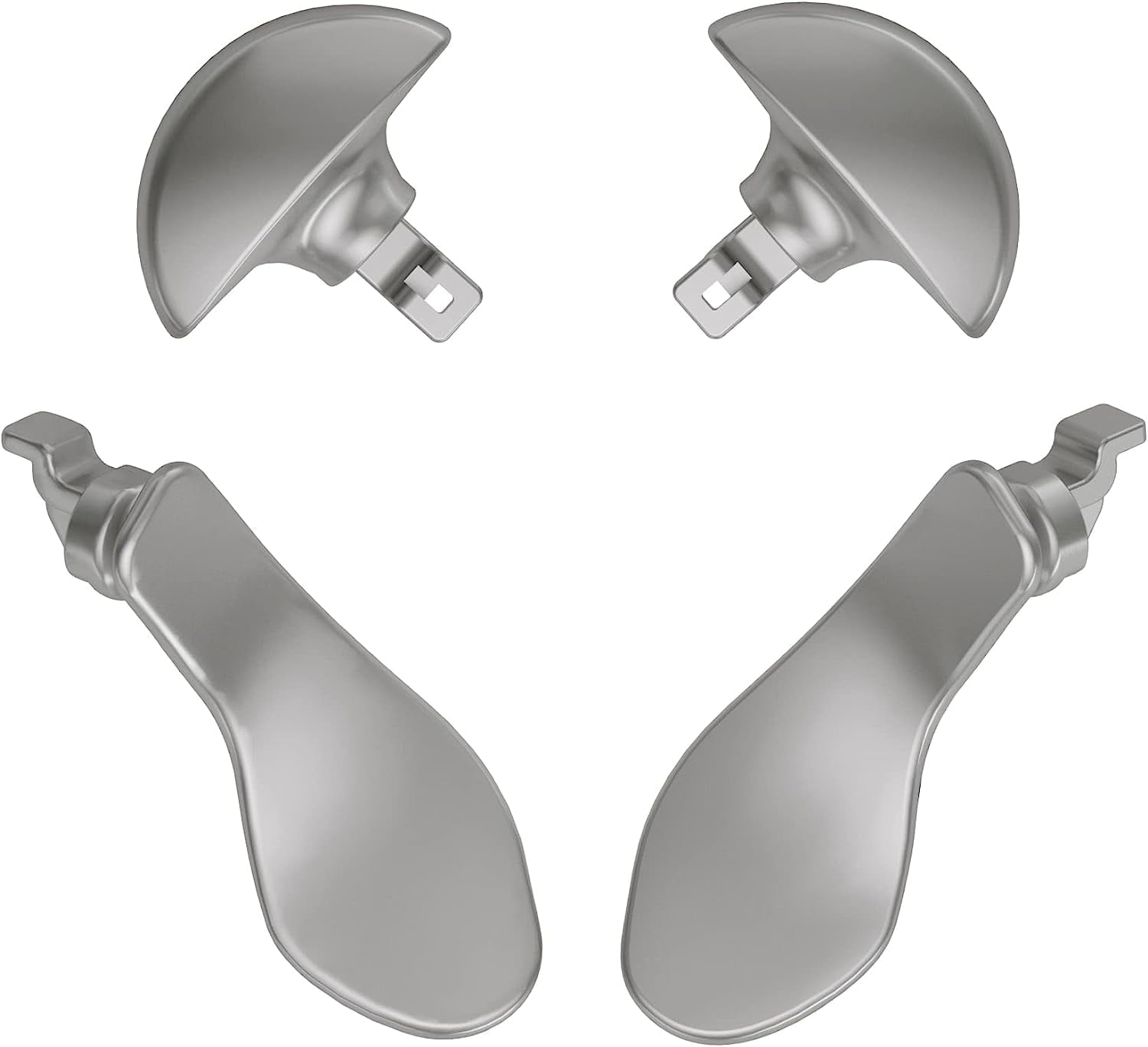 eXtremeRate Back Paddles for PS5 Edge Controller, Metallic Silver, 4 ...