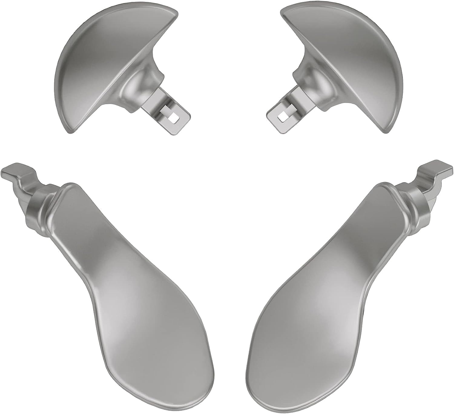 eXtremeRate Back Paddles for PS5 Edge Controller, Metallic Silver, 4 ...