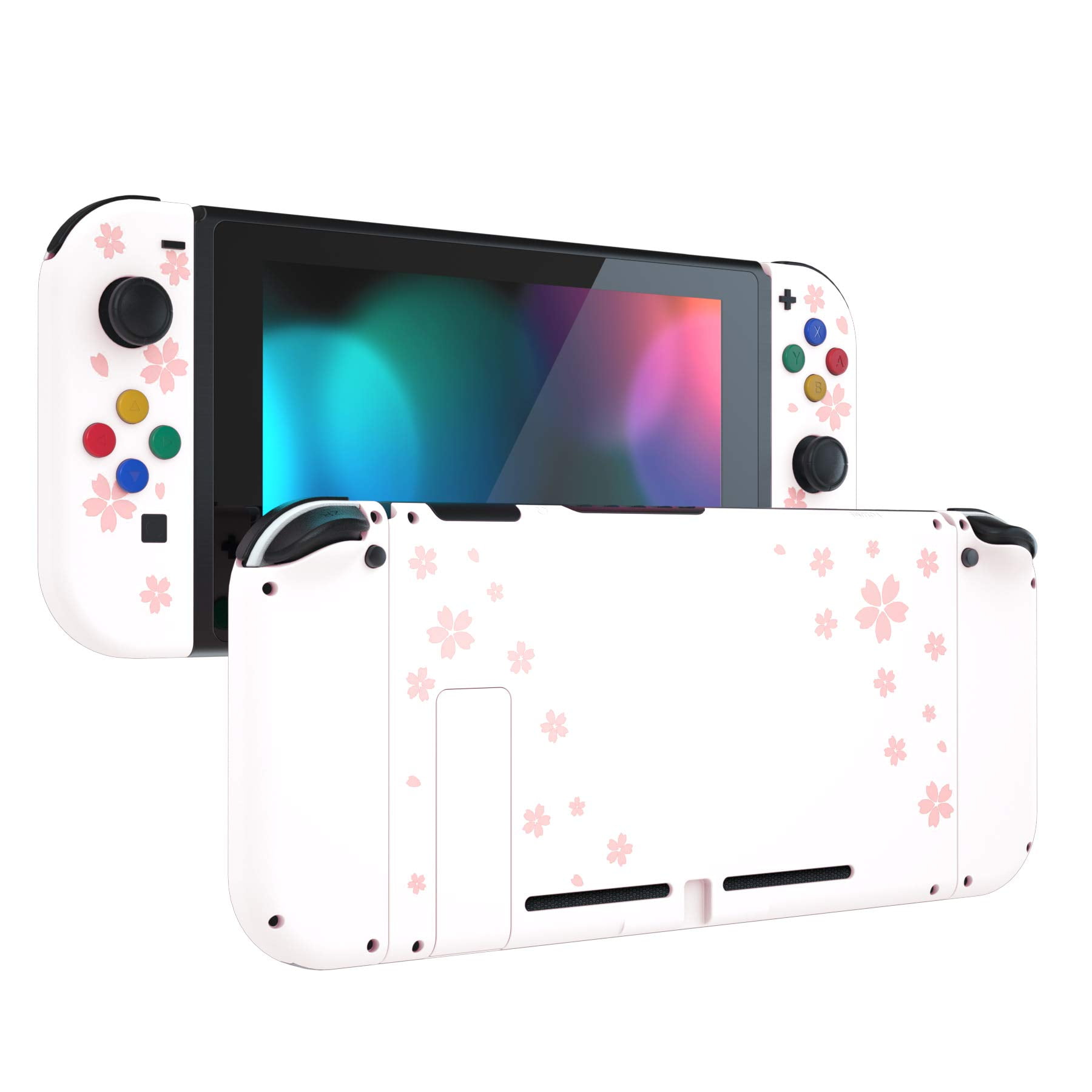 eXtremeRate Back Plate for Nintendo Switch Console, NS Joycon Handheld ...