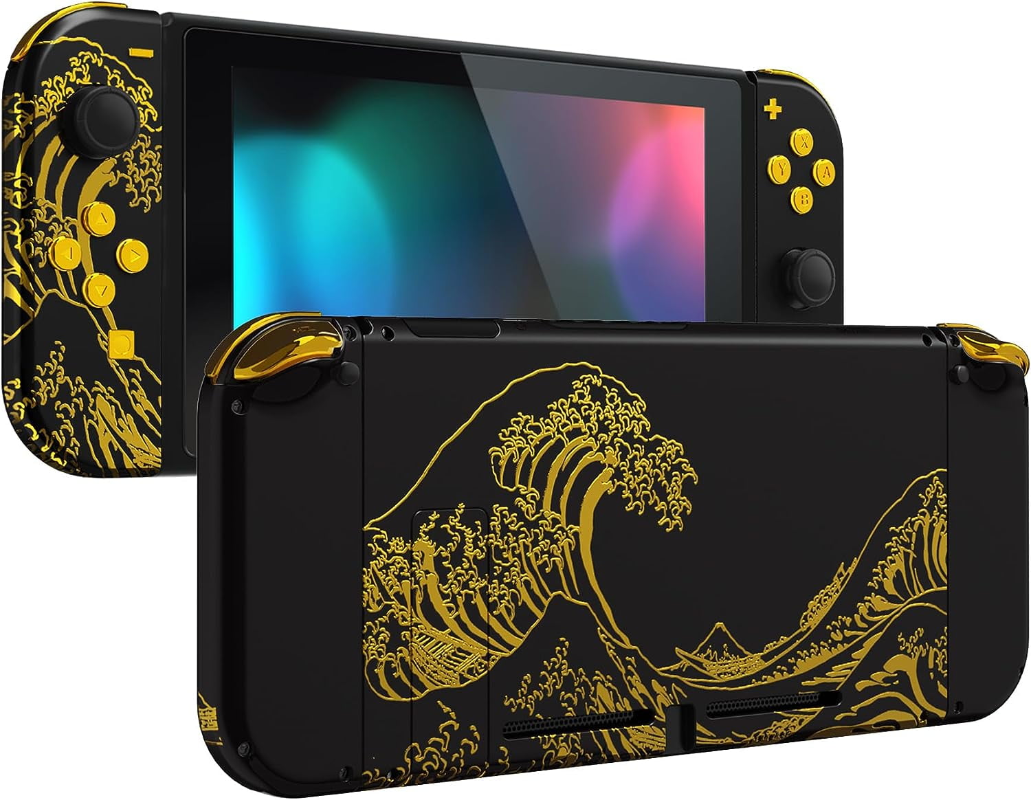 eXtremeRate Back Plate for Nintendo Switch Console, NS Joycon Handheld ...