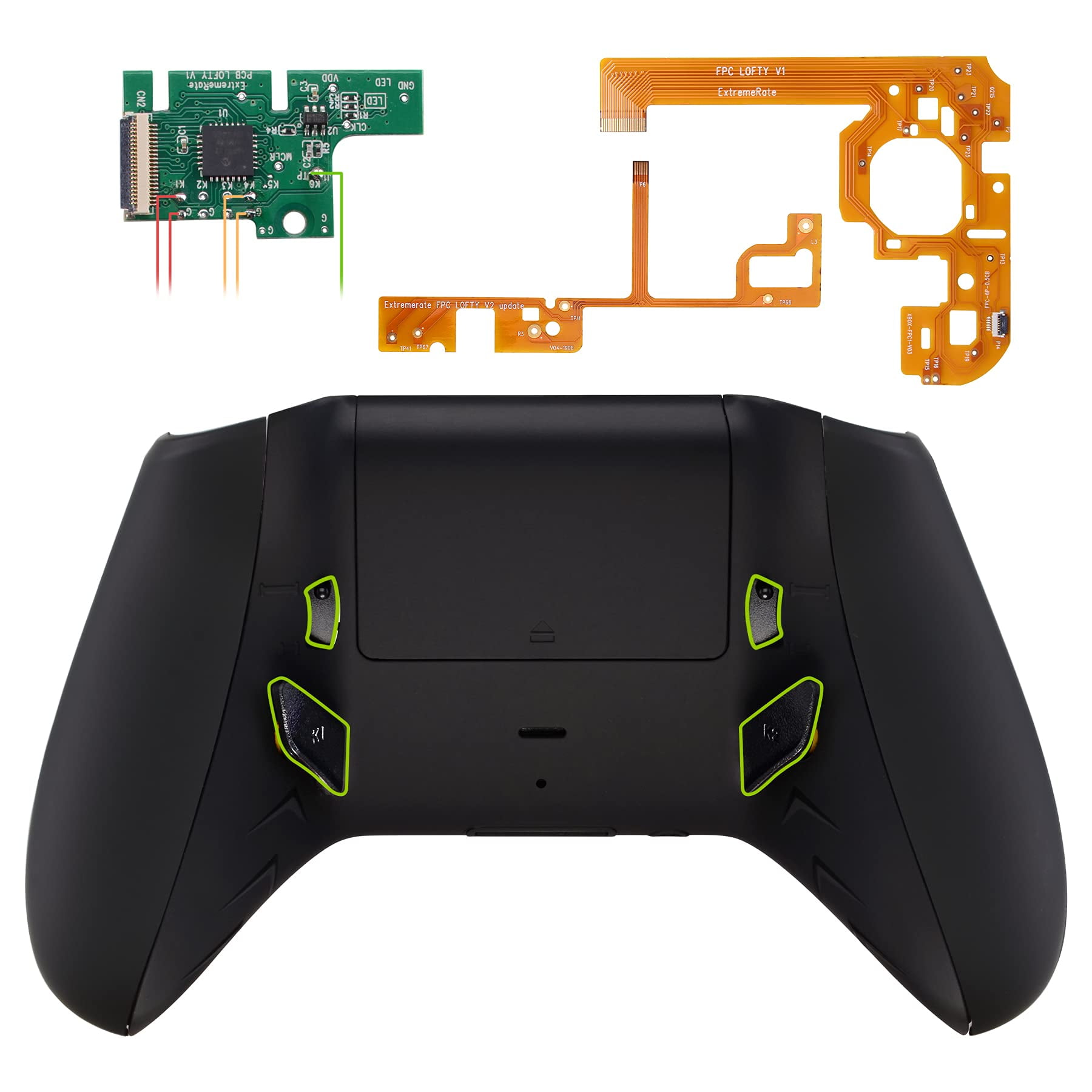 eXtremeRate Black Lofty Programable Remap & Trigger Stop Kit, Upgrade ...