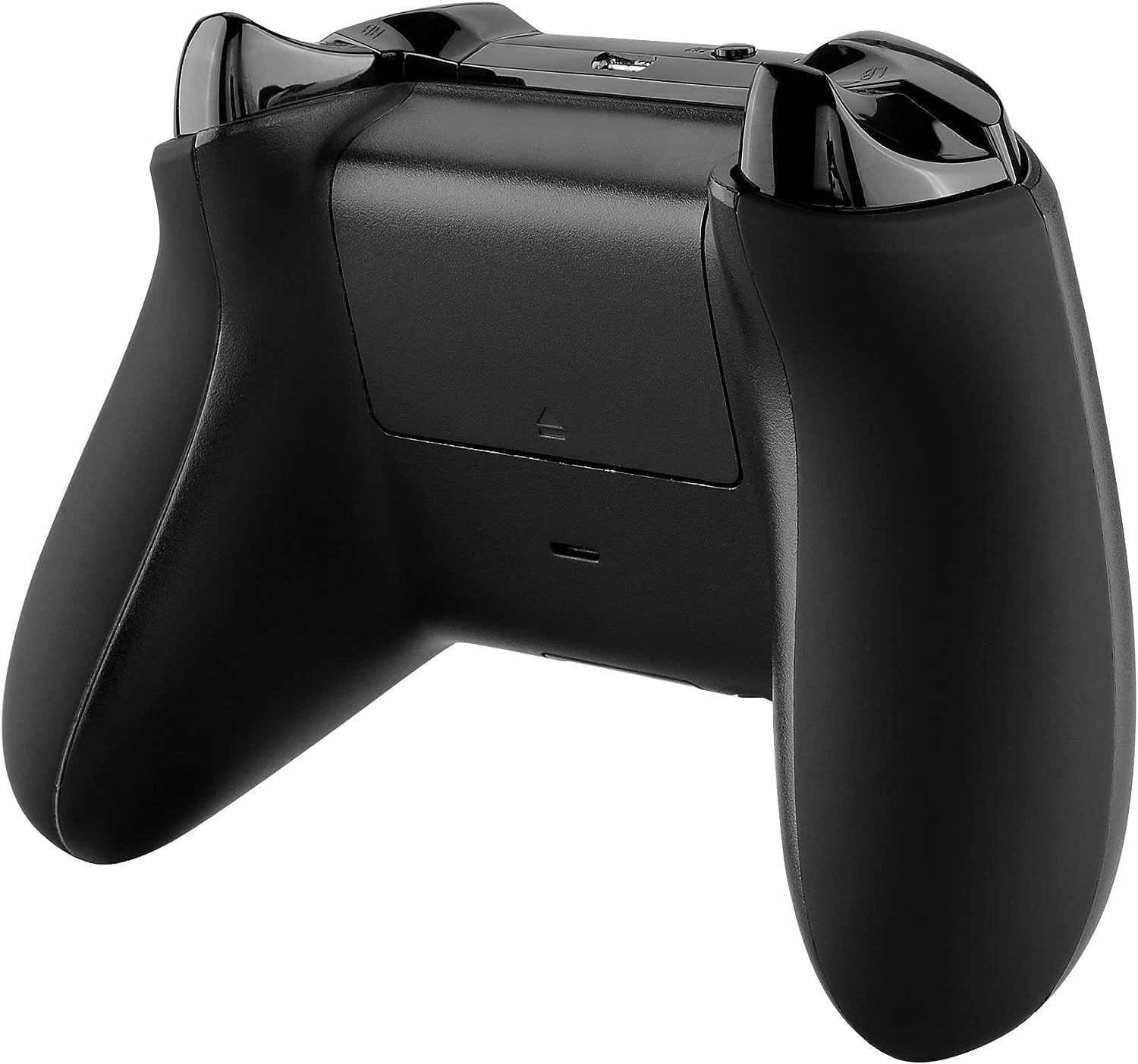 eXtremeRate Black Soft Touch Grip Back Panels, Comfortable Non-Slip ...