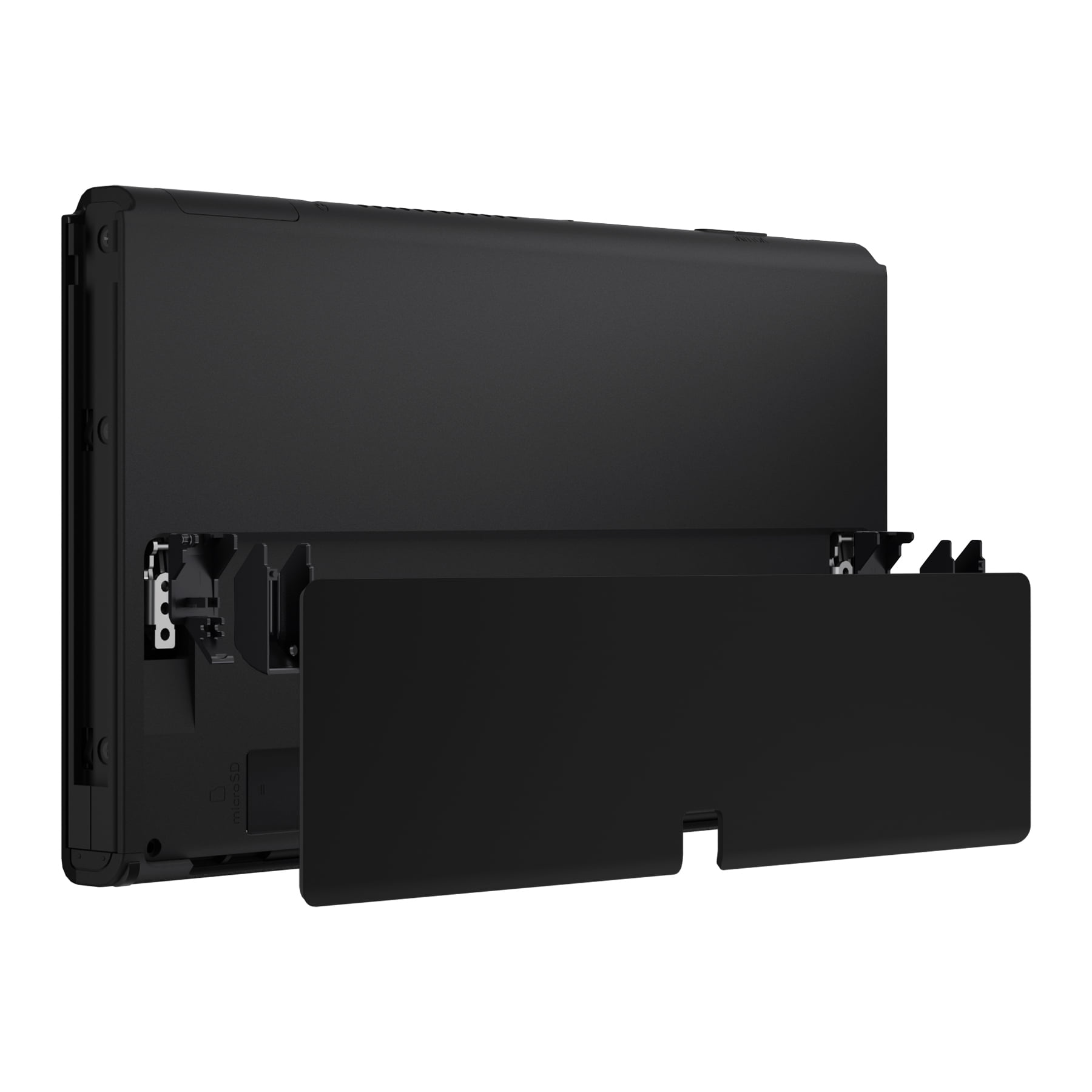 eXtremeRate Black Soft Touch Replacement Metal Kickstand for Nintendo ...