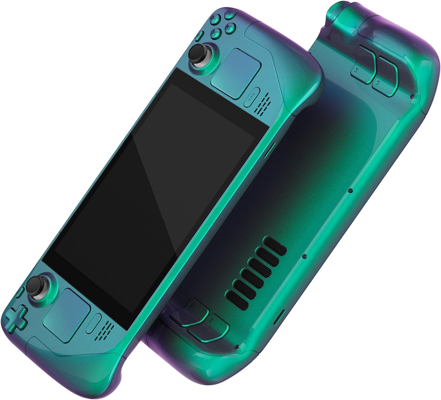 eXtremeRate Chameleon Green Purple Faceplate Back Plate Replacement ...
