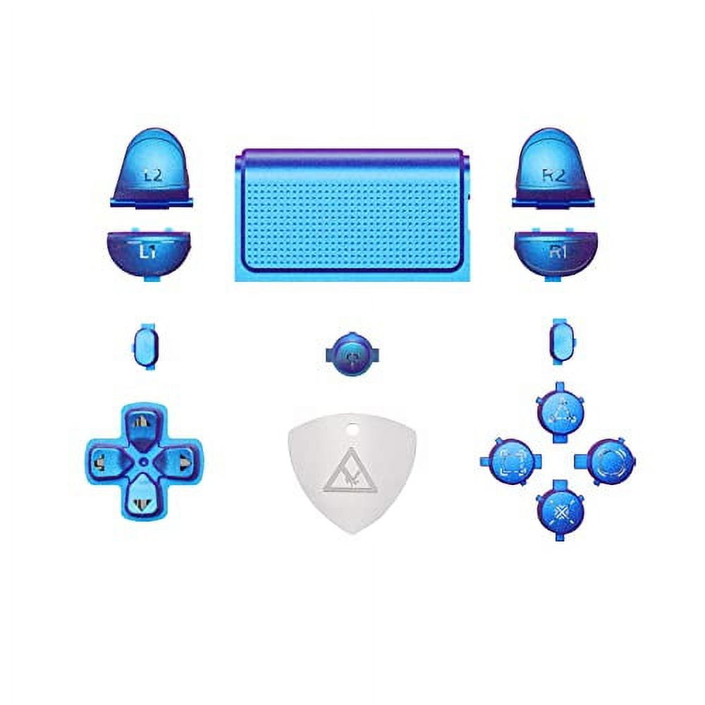 eXtremeRate Chameleon Purple Blue Replacement Full Set Buttons DTFS LED ...