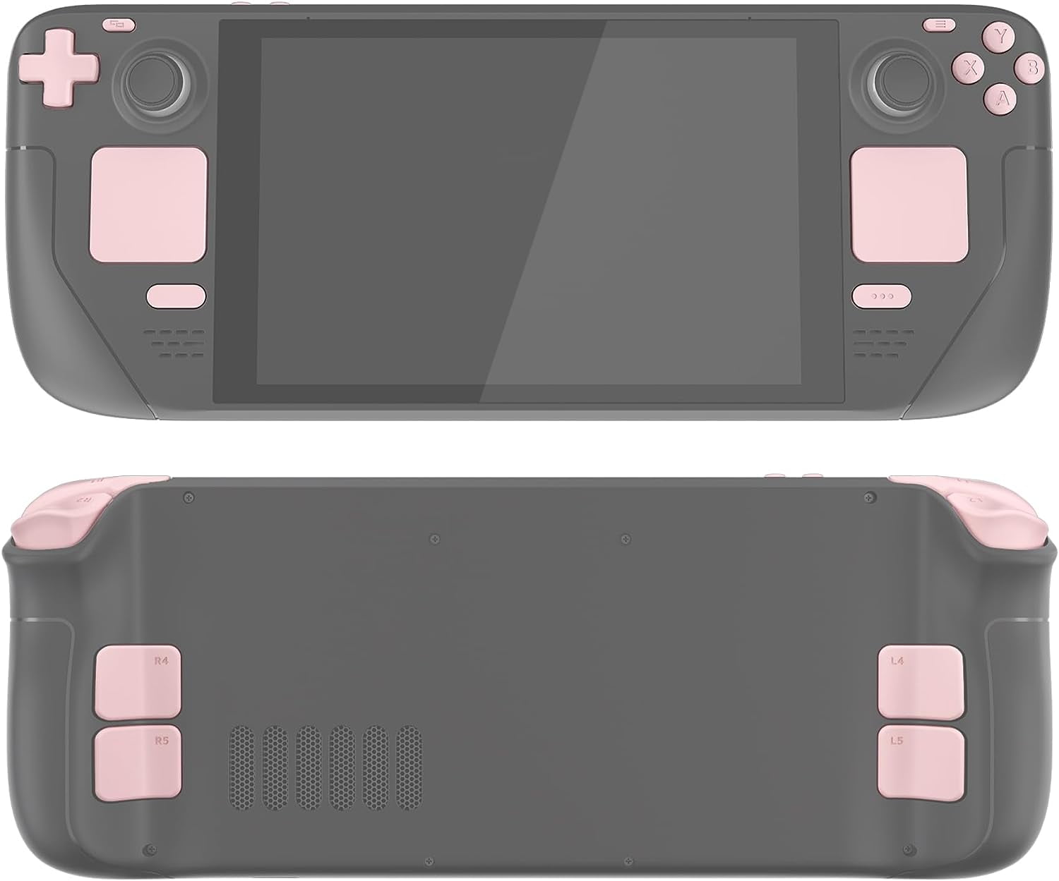 eXtremeRate Cherry Blossoms Pink Replacement ABXY D-pad Trackpad ...