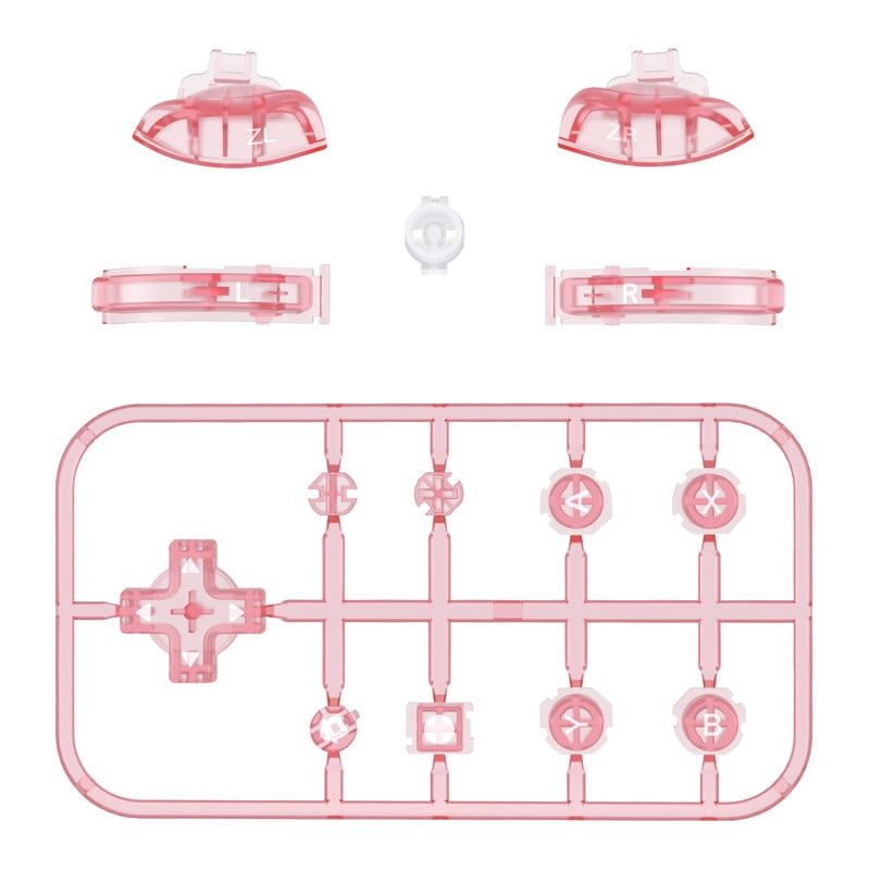 eXtremeRate Cherry Pink Replacement ABXY Home Capture Plus Minus Keys ...
