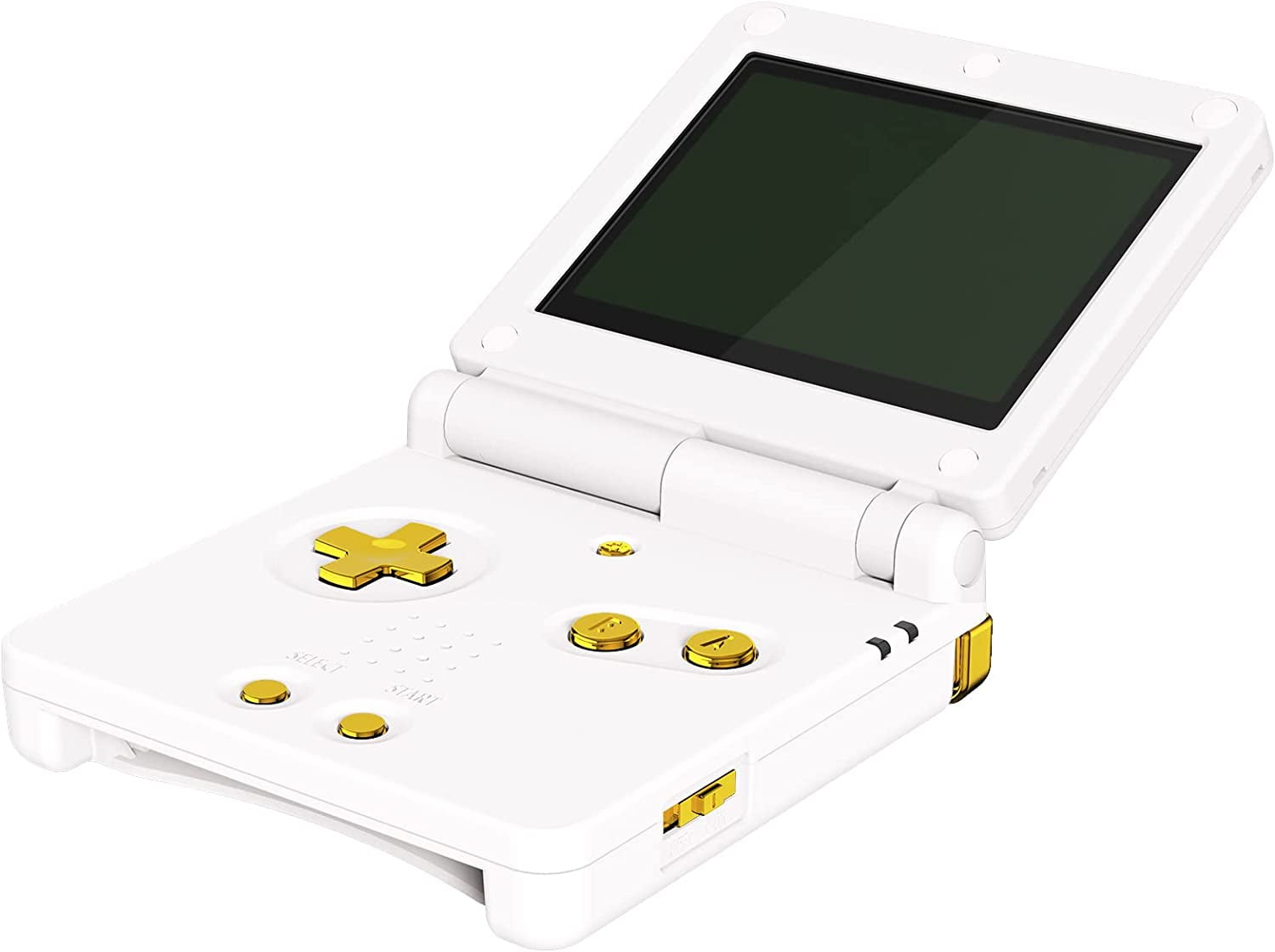 eXtremeRate Chrome Gold Glossy Custom Full Set Buttons for Gameboy ...