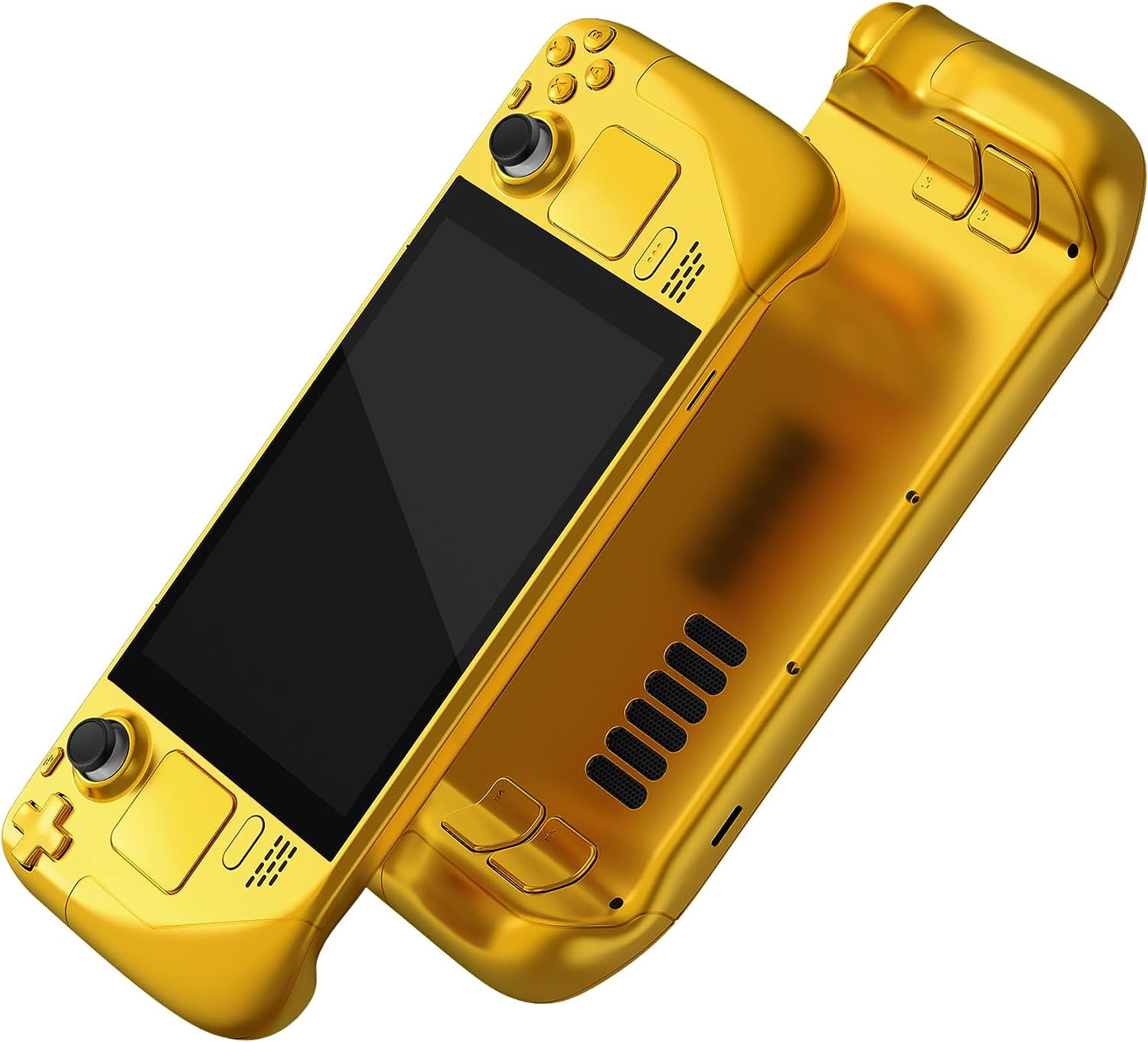 eXtremeRate Chrome Gold Glossy Faceplate Back Plate Replacement Housing ...