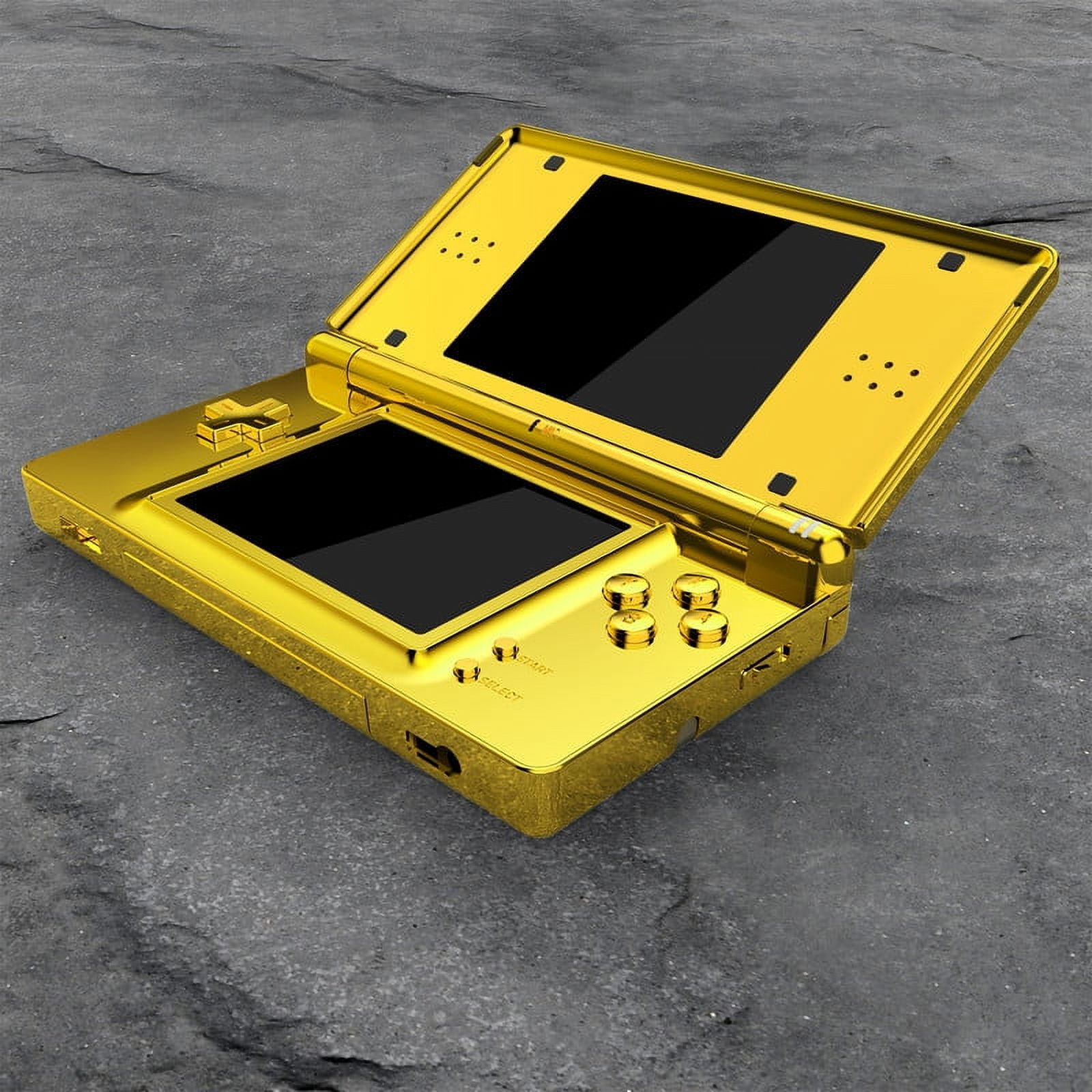 eXtremeRate Chrome Gold Replacement Full Housing Shell for Nintendo DS ...