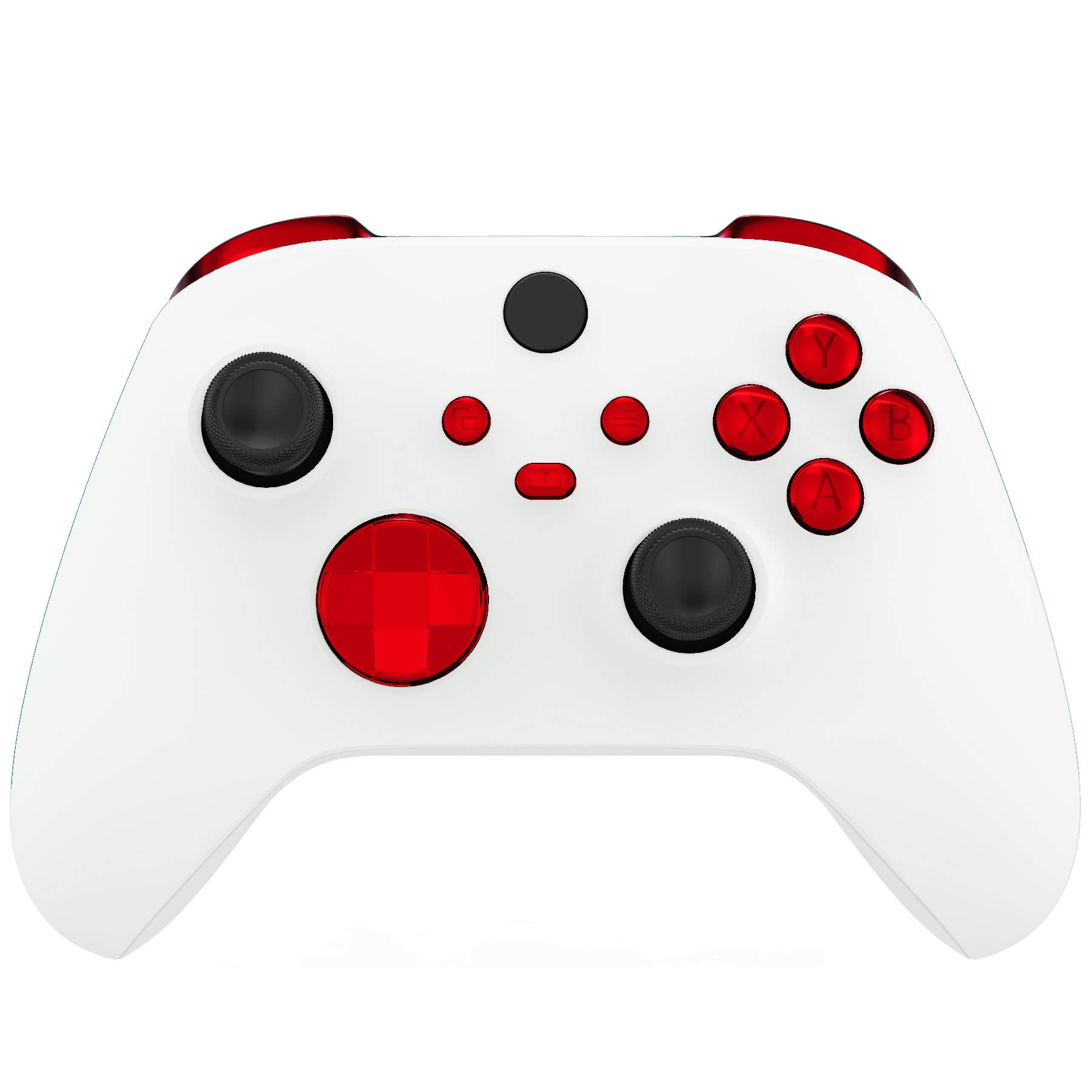 eXtremeRate Chrome Red Replacement Buttons LB RB LT RT Bumpers Triggers ...