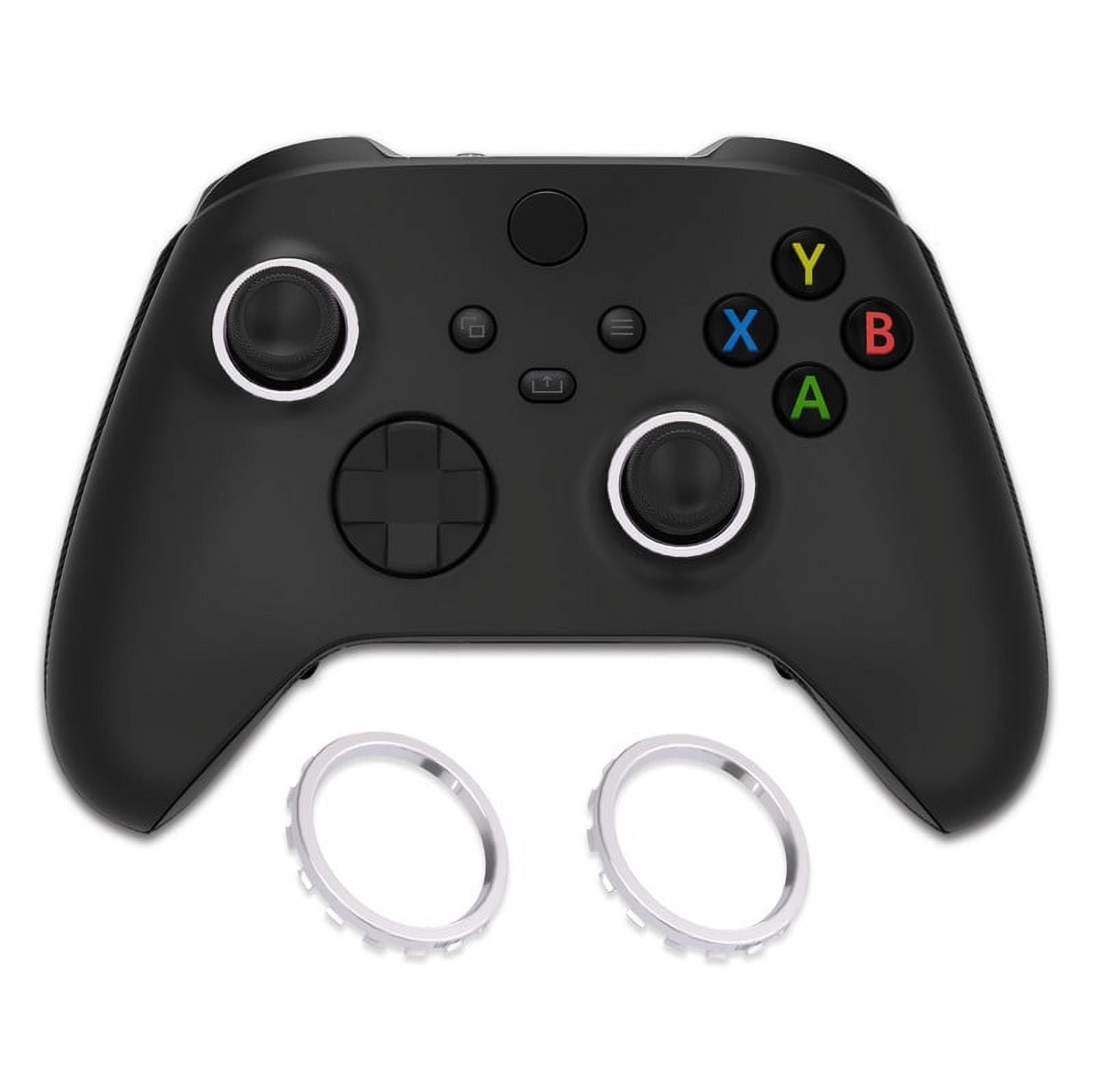 eXtremeRate Chrome Silver Accent Rings ASR Version Shell for Xbox ...