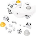 eXtremeRate Chrome Silver Repair ABXY D-pad Z L R Keys for Nintendo ...