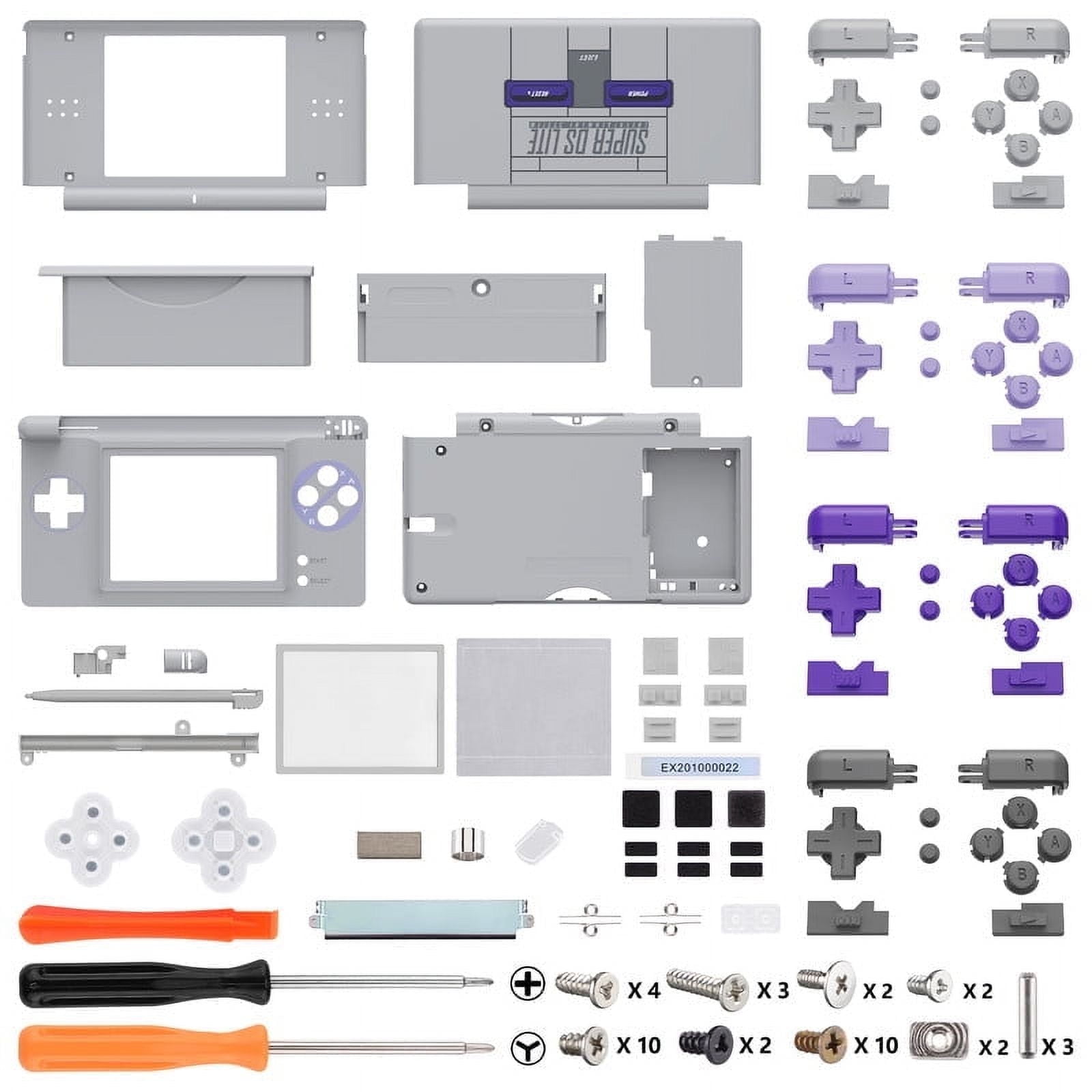 eXtremeRate Classic SNES Style Replacement Full Housing Shell for ...