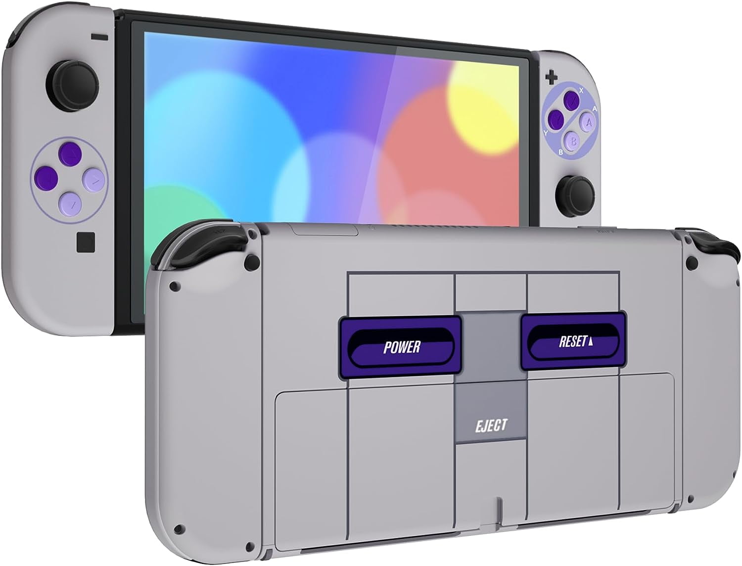 eXtremeRate Classic SNES Style Full Set Shell for Nintendo Switch OLED ...