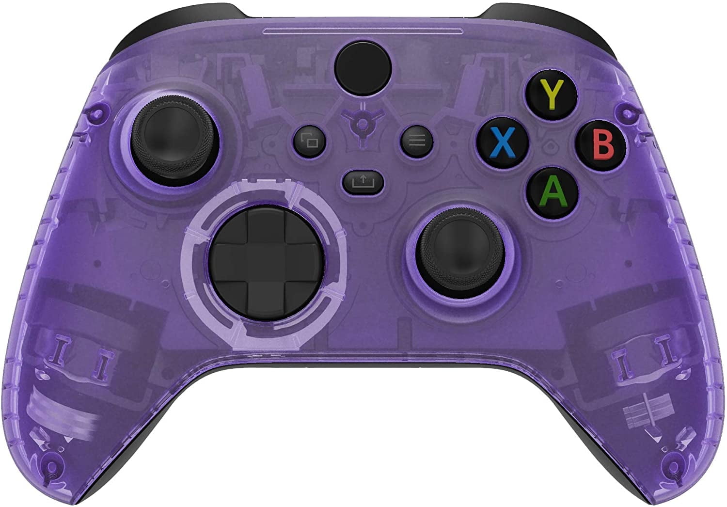 eXtremeRate Clear Atomic Purple Replacement Faceplate Front Housing ...