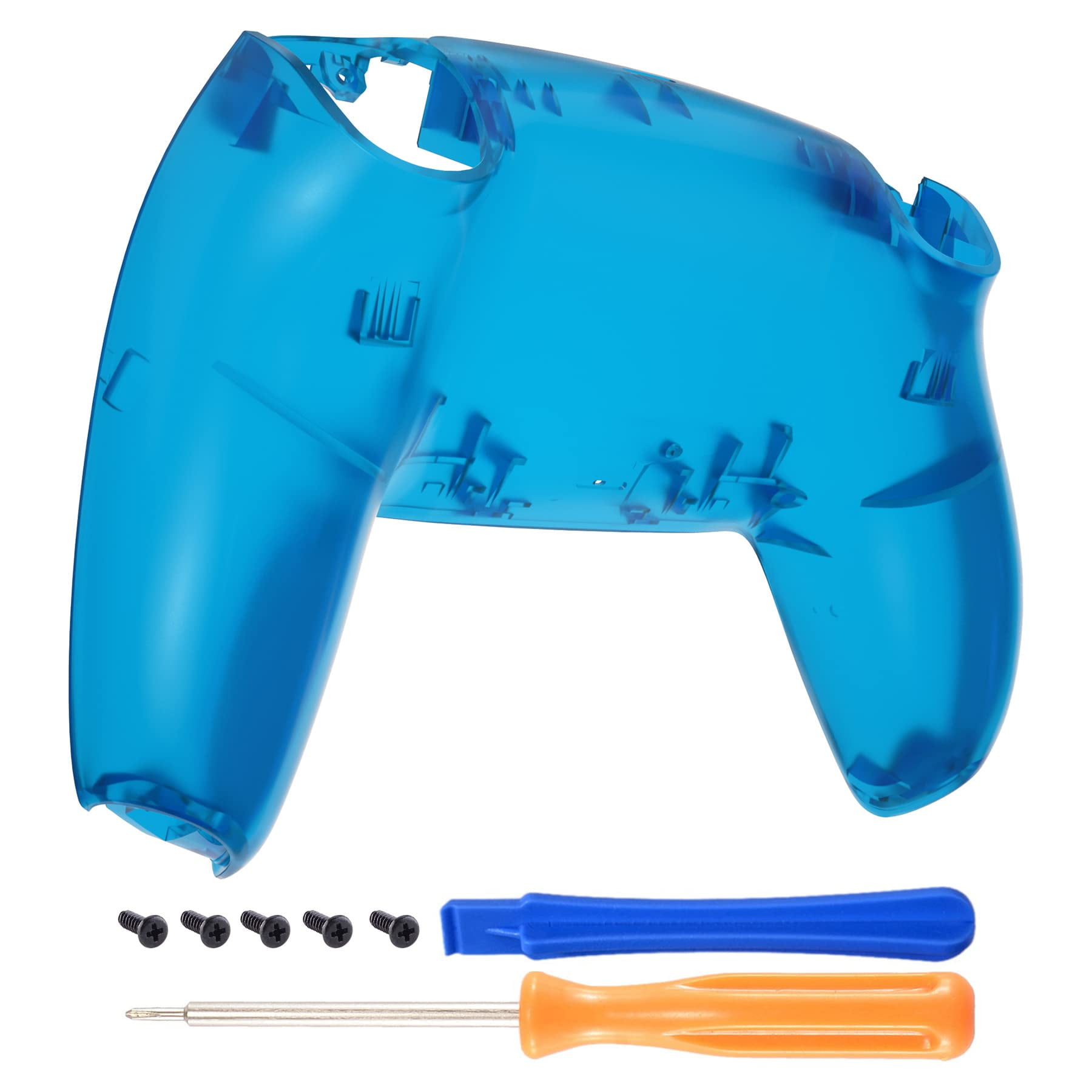 eXtremeRate Clear Blue Replacement Back Housing Cover Bottom Shell for ...