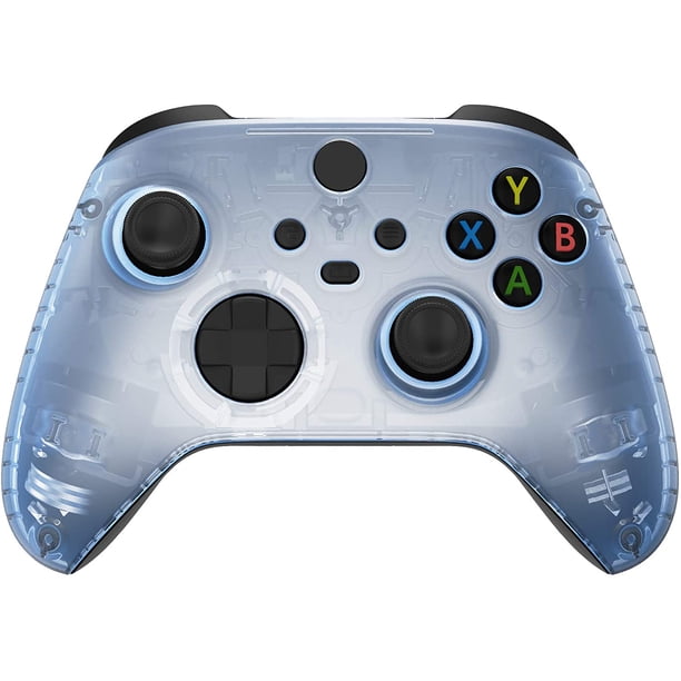 eXtremeRate Clear Glacier Blue Replacement Front Housing Shell for Xbox ...