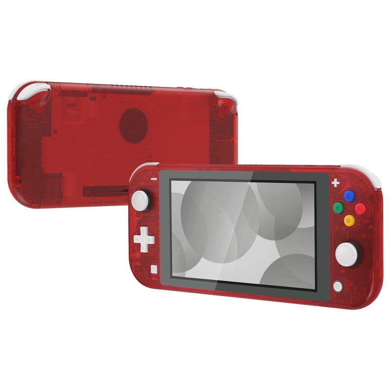 eXtremeRate Clear Red DIY Replacement Shell for Nintendo Switch Lite ...
