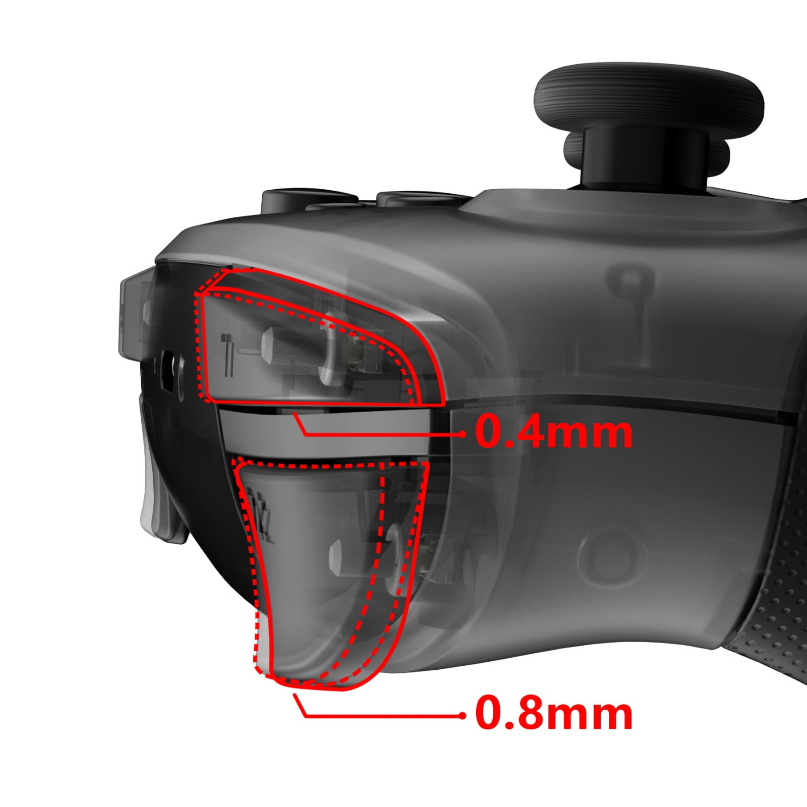 eXtremeRate Clicky Hair Trigger Kit for Nintendo Switch Pro Controller ...