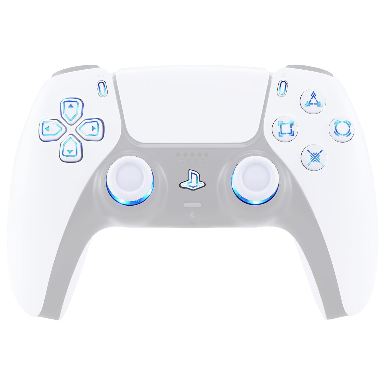 eXtremeRate Colorful Dpad Thumbsticks White Buttons LED Kit for ps5 ...