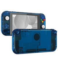 eXtremeRate Crystal Clear Blue DIY Replacement Shell for Nintendo ...