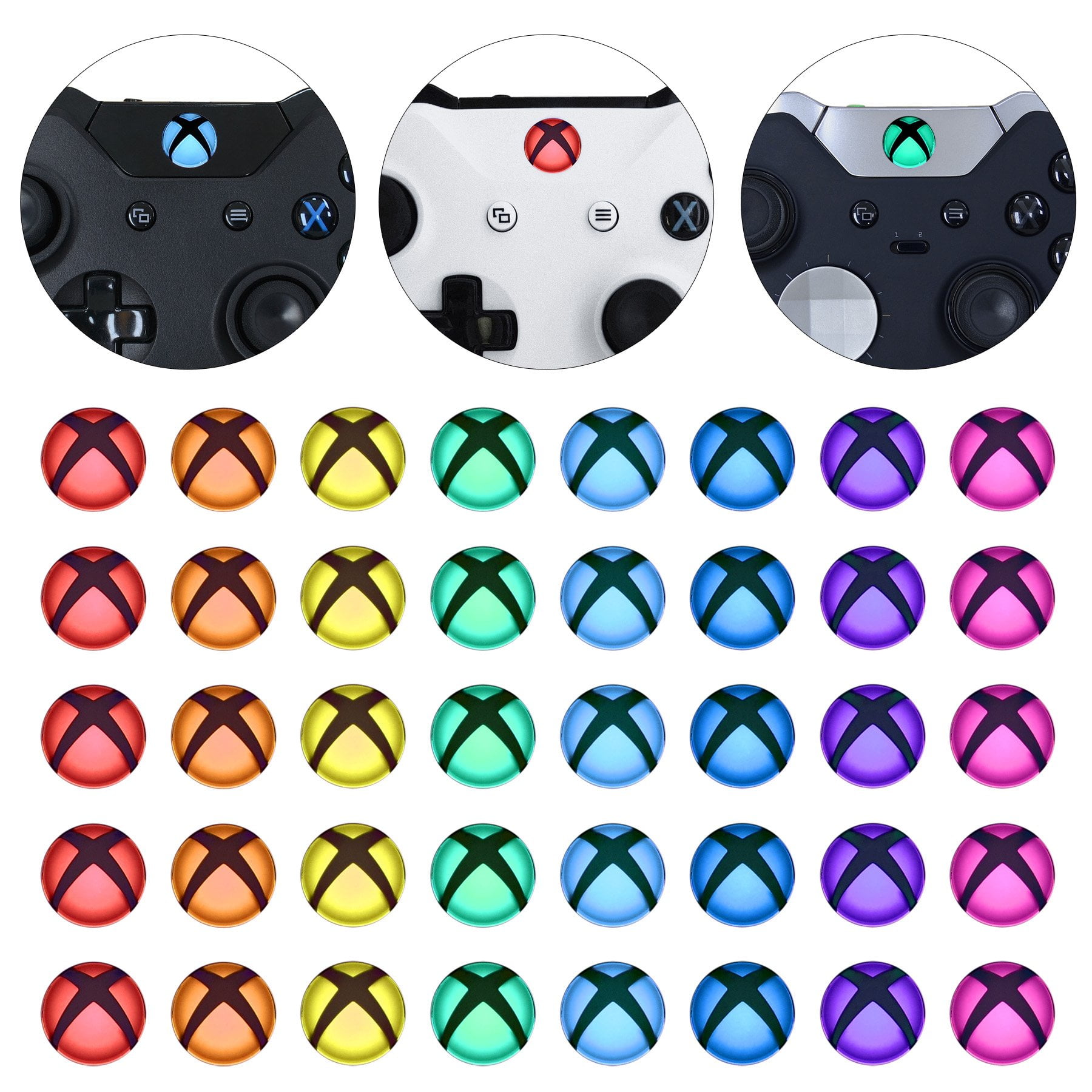 eXtremeRate Custom Home Guide Button LED Mod Stickers for Xbox Series X ...