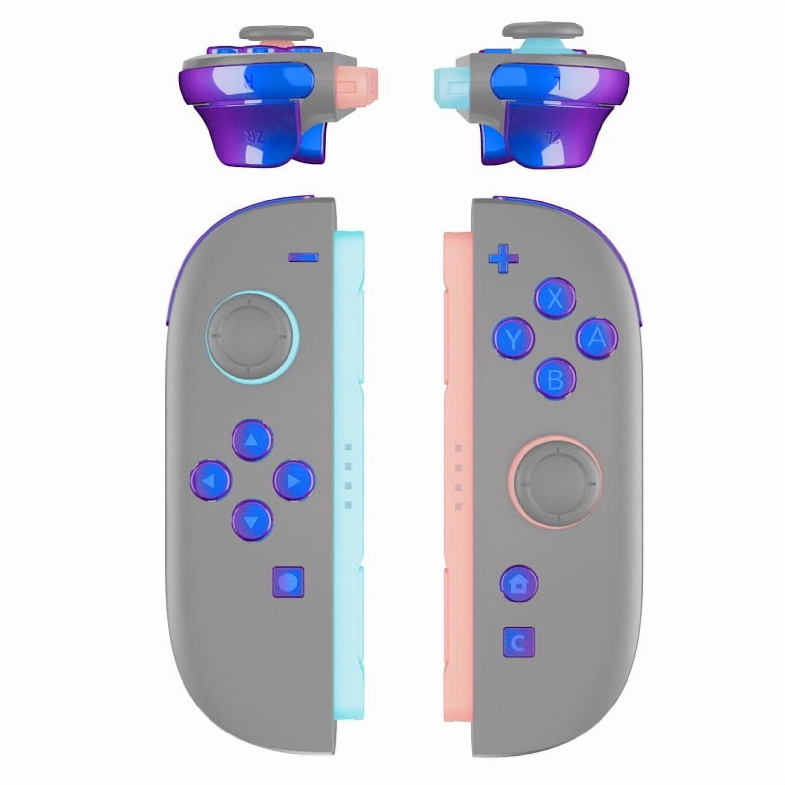 eXtremeRate DIY Button Set for Nintendo Switch 3 Joy-Con - Full ABXY, D ...