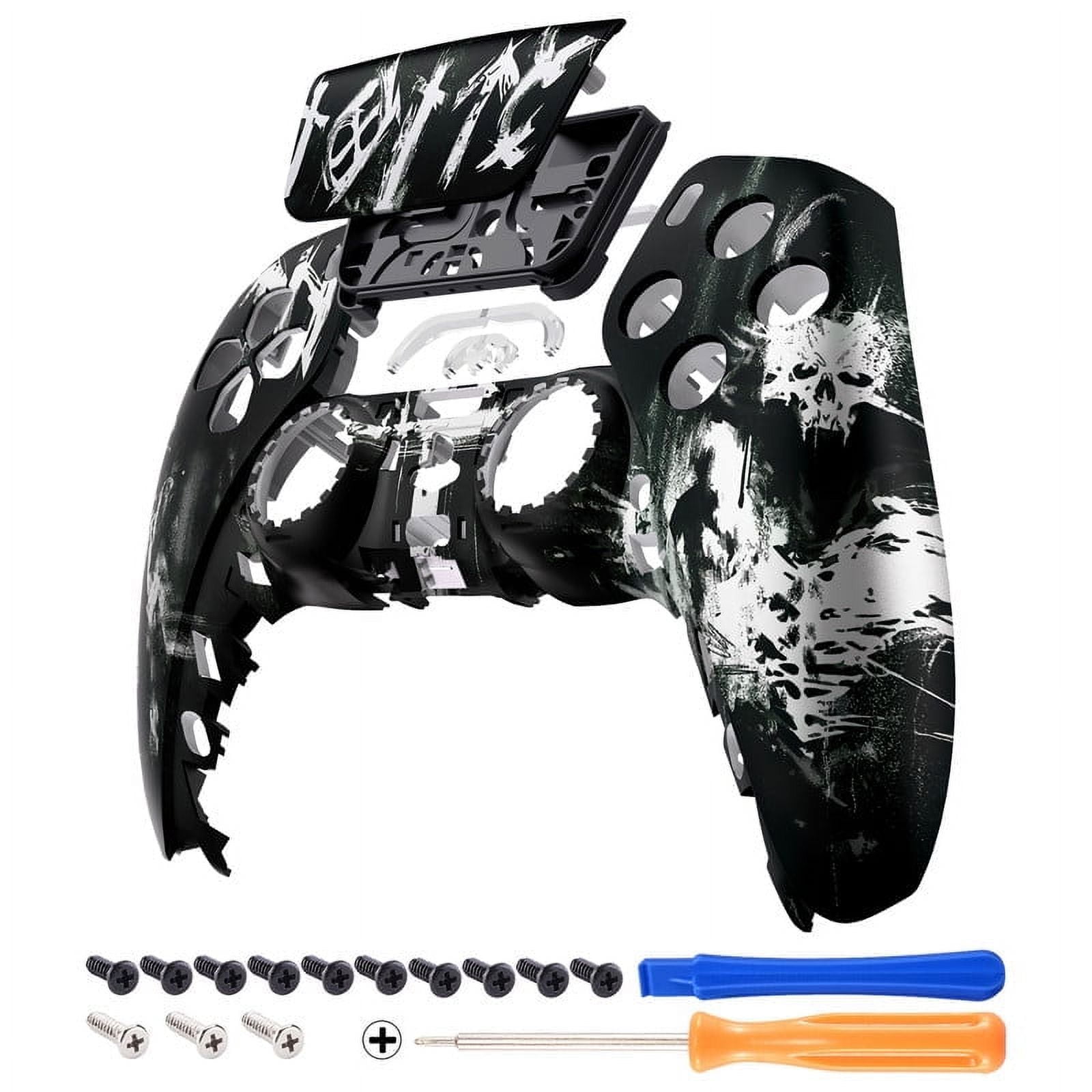 eXtremeRate Darkness Falls Front Housing Shell with Touchpad Compatible with ps5 Controller BDM ...